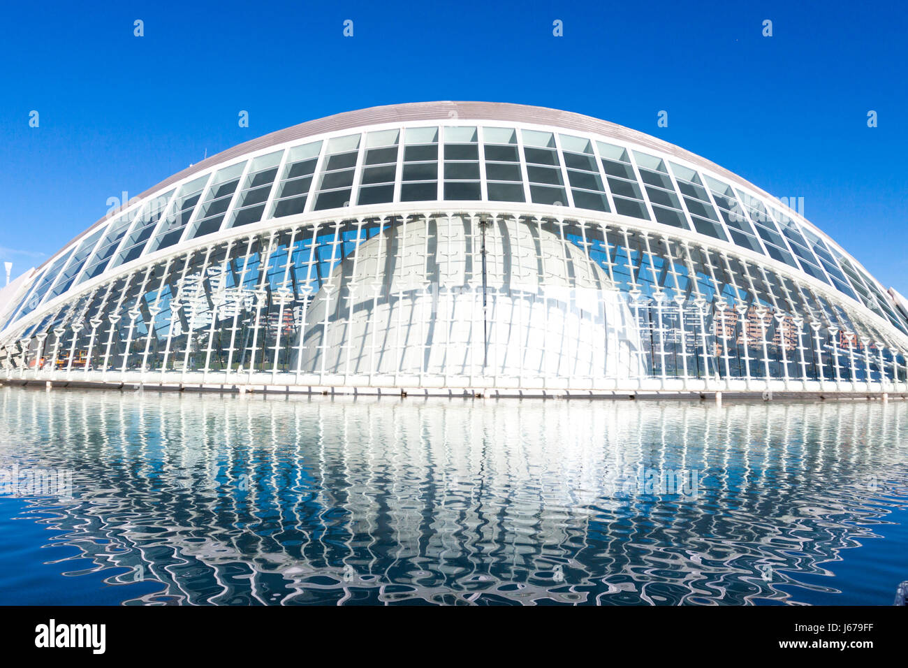 The Hemisferic lines. Valencia, Spain Stock Photo - Alamy