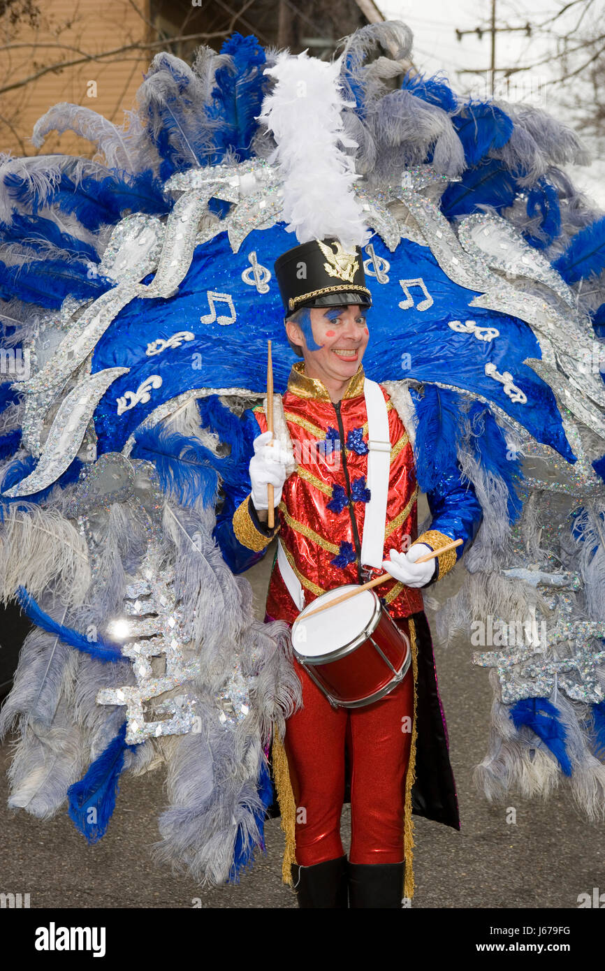 male masculine party celebration costume drummer feathers party ...
