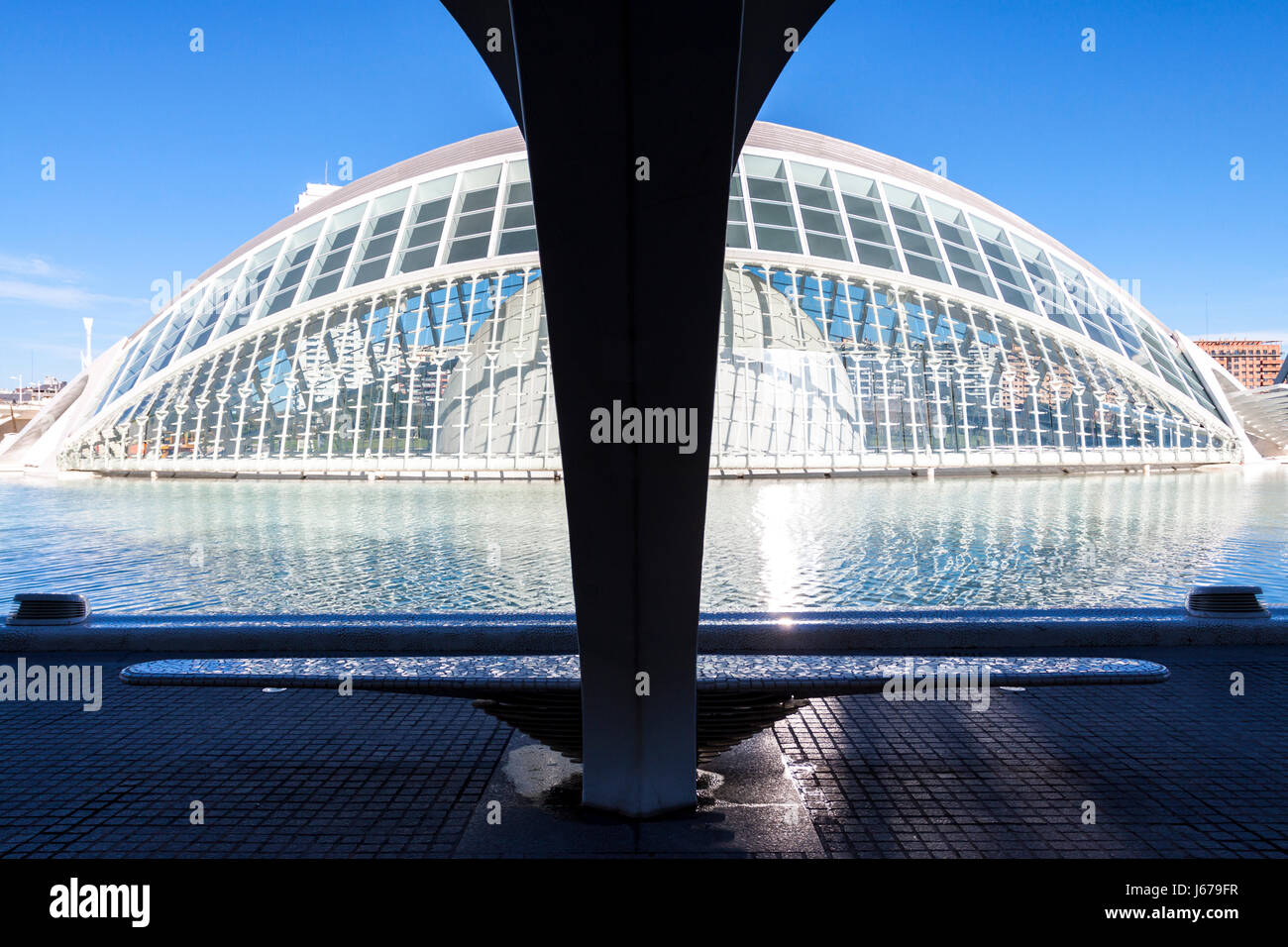 The Hemisferic lines. Valencia, Spain Stock Photo - Alamy