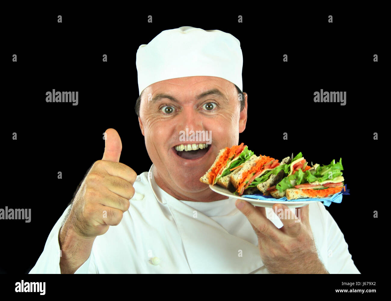 sandwich chef laugh laughs laughing twit giggle smile smiling laughter ...