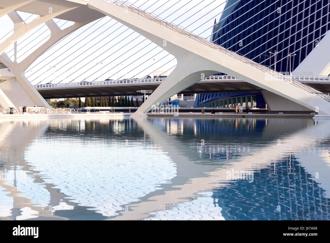 L'Àgora through lines of the bridge. Valencia, Spain Stock Photo - Alamy