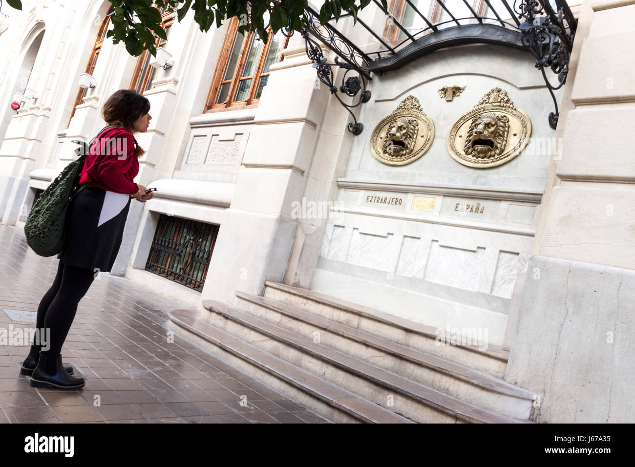 Mailbox of central post office. Valencia, Spain Stock Photo - Alamy