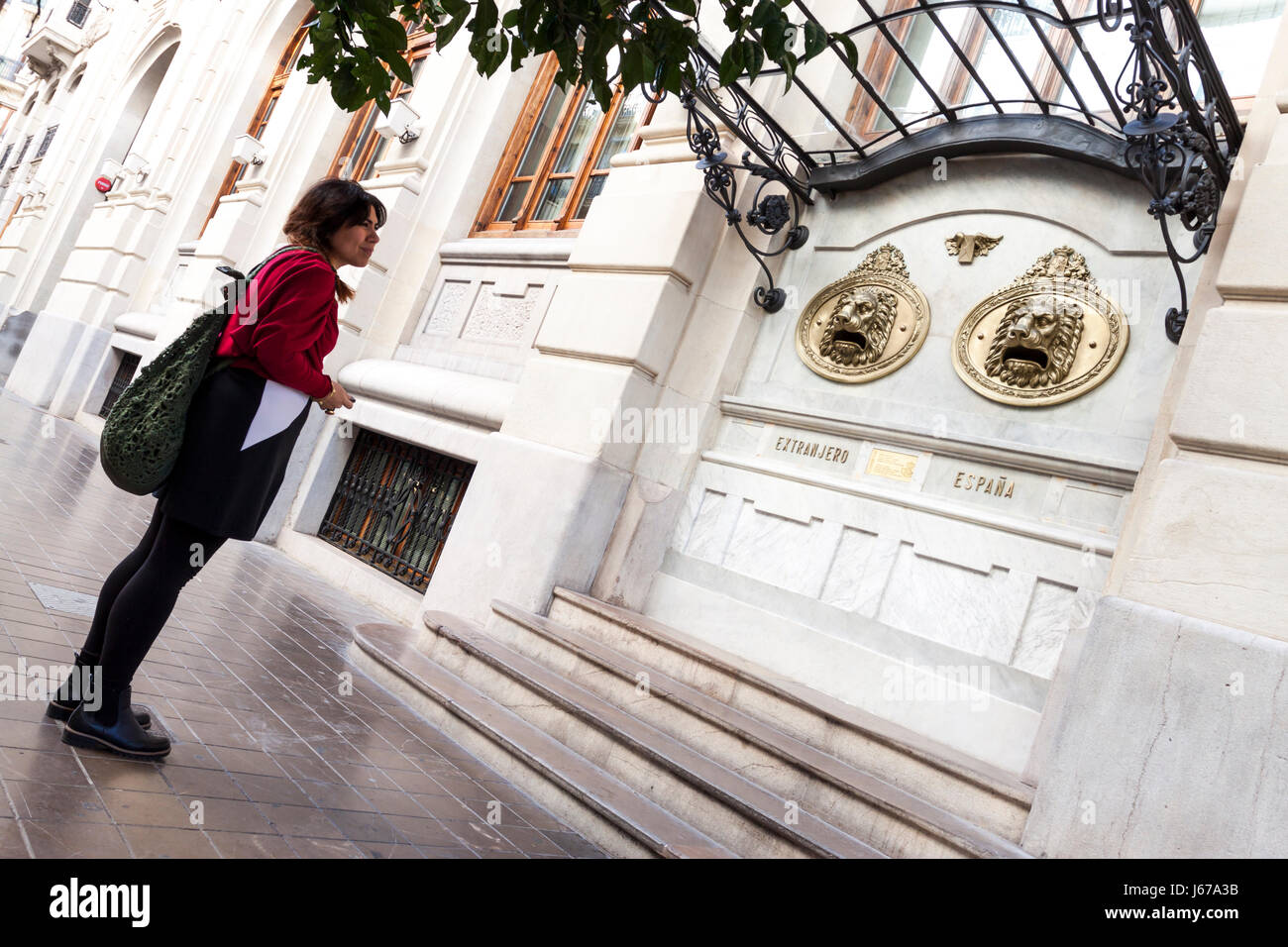 Mailbox of central post office. Valencia, Spain Stock Photo - Alamy