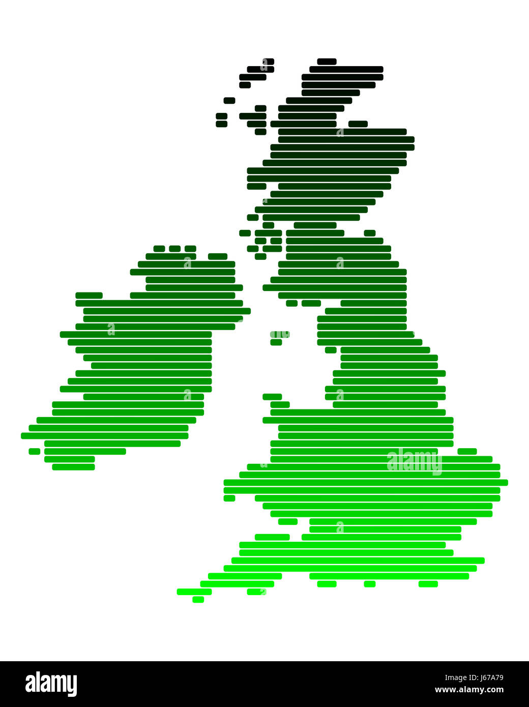 British isles map illustration hi-res stock photography and images - Alamy
