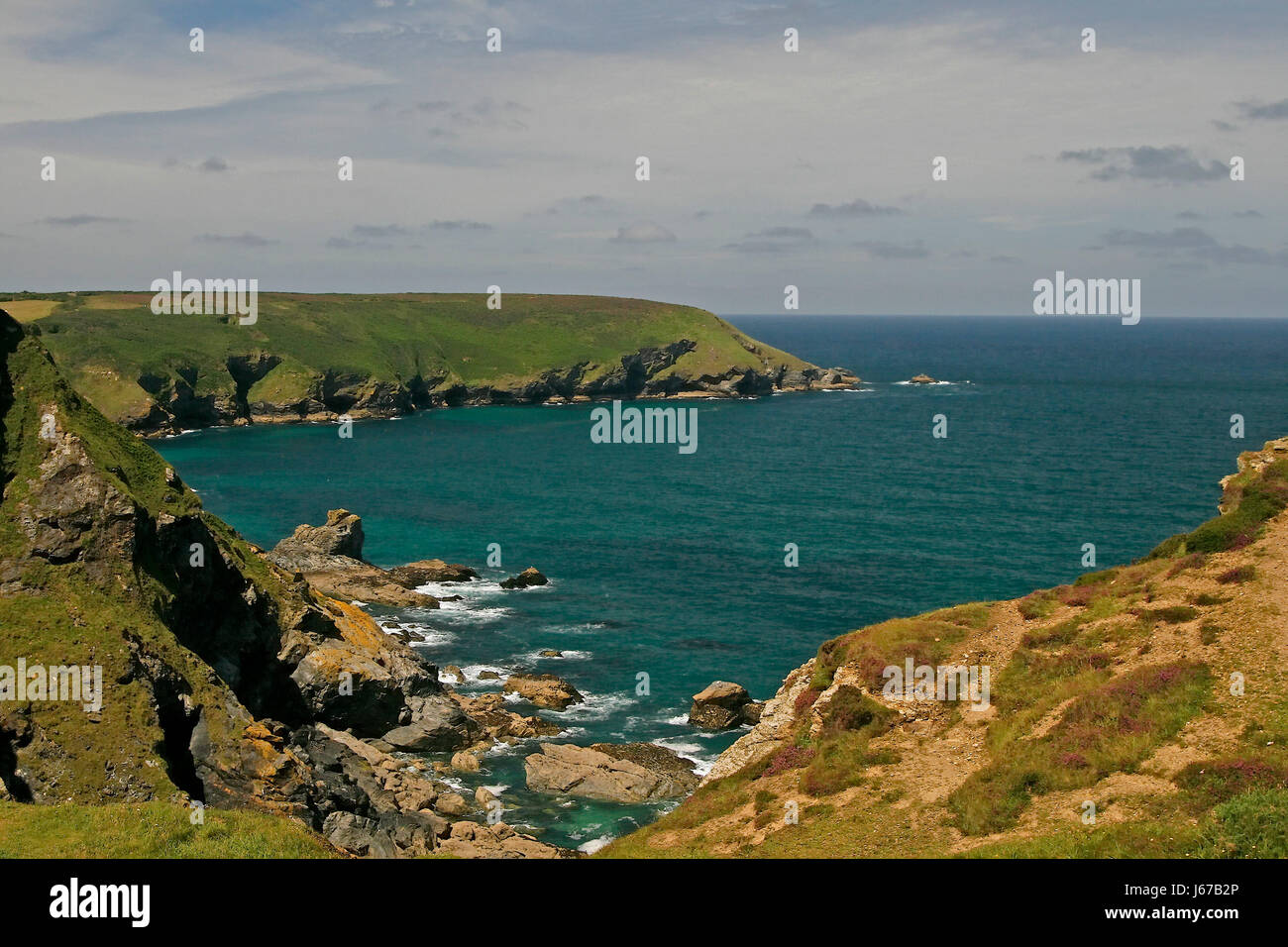 rock england gulf stream salt water sea ocean water scenery countryside ...