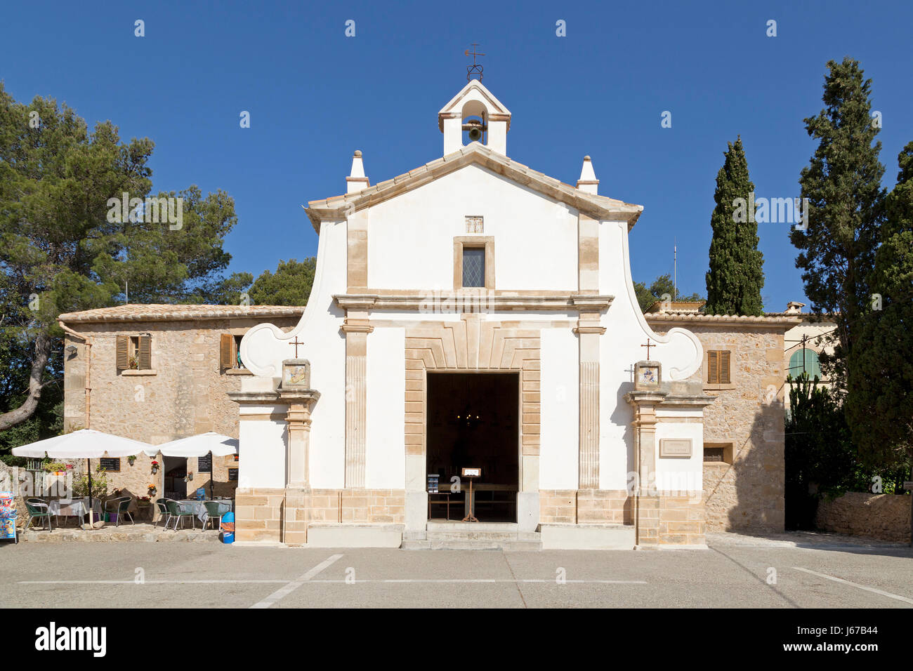 Calvary church in Pollenca, Majorca, Spain Stock Photo - Alamy