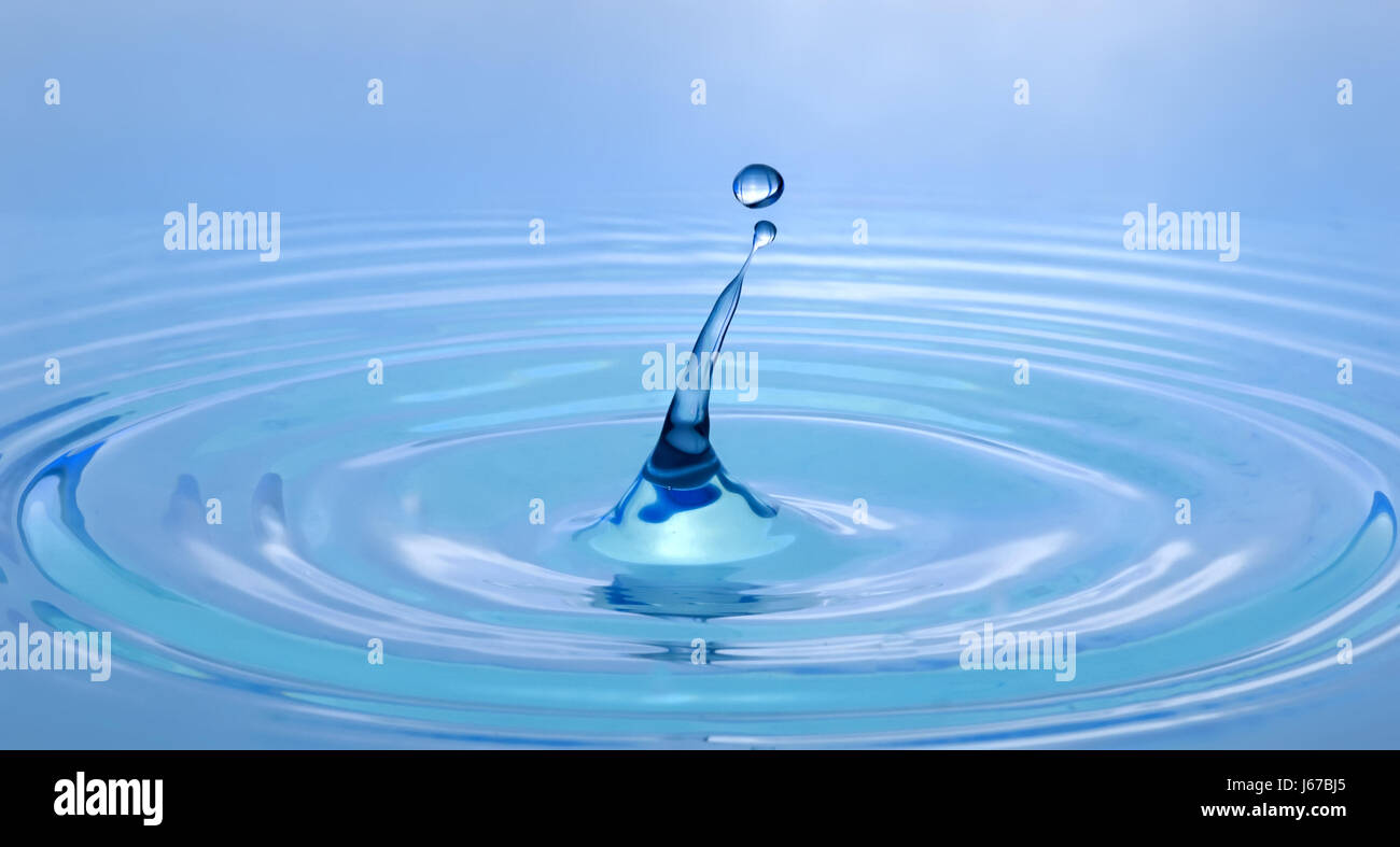 blue liquid drop splash fluid water drip drops seeping sopping drips ...