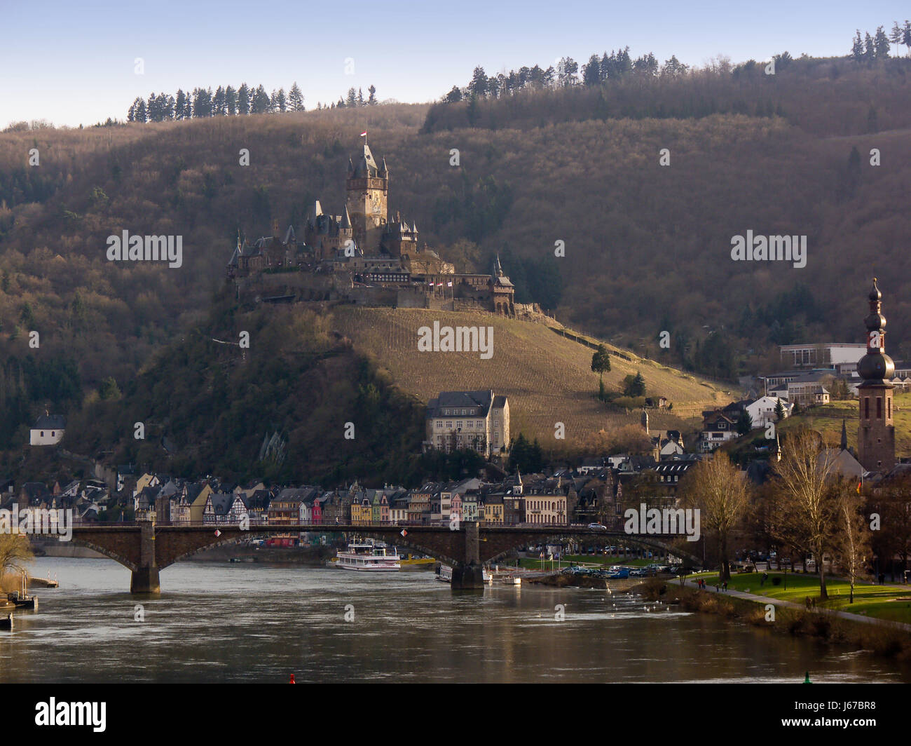 Cochem castle spring hi-res stock photography and images - Alamy