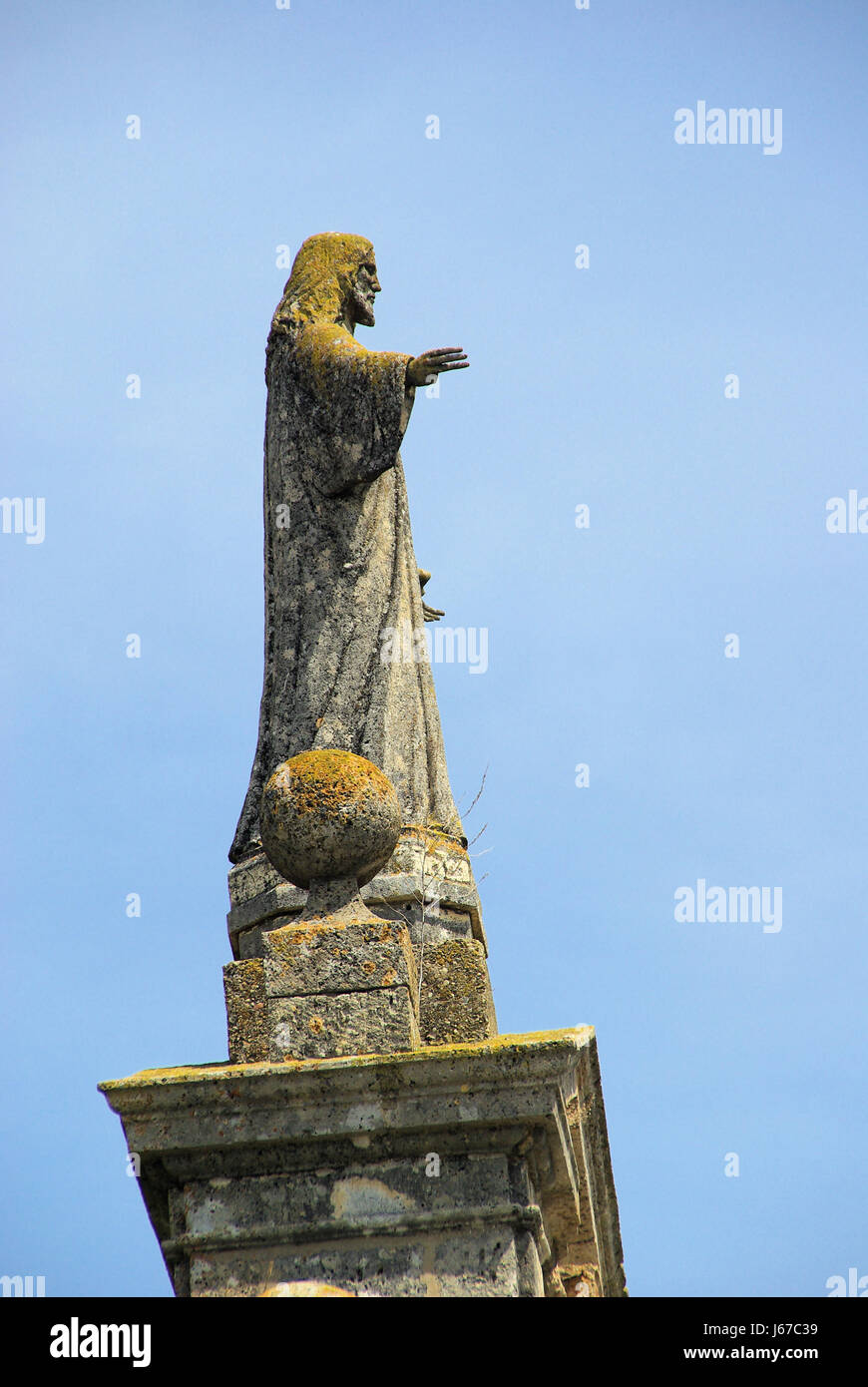 statue sculpture spain christ bless jesus historical church stone ...