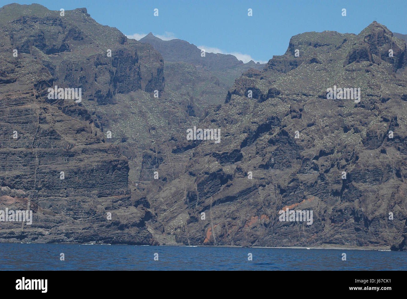 atlantic ocean salt water sea ocean water ravine teneriffa mountain ...