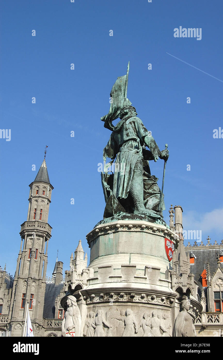 monument statue sightseeing belgium bruges monument art work of art ...
