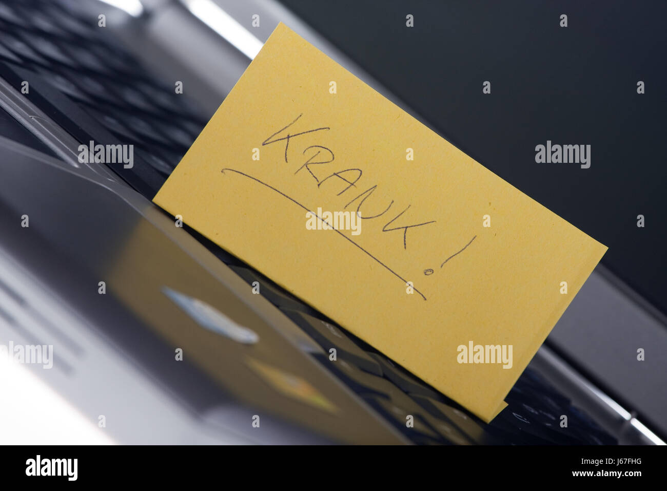 note memo laptop notebook computers computer hint message disabled ...