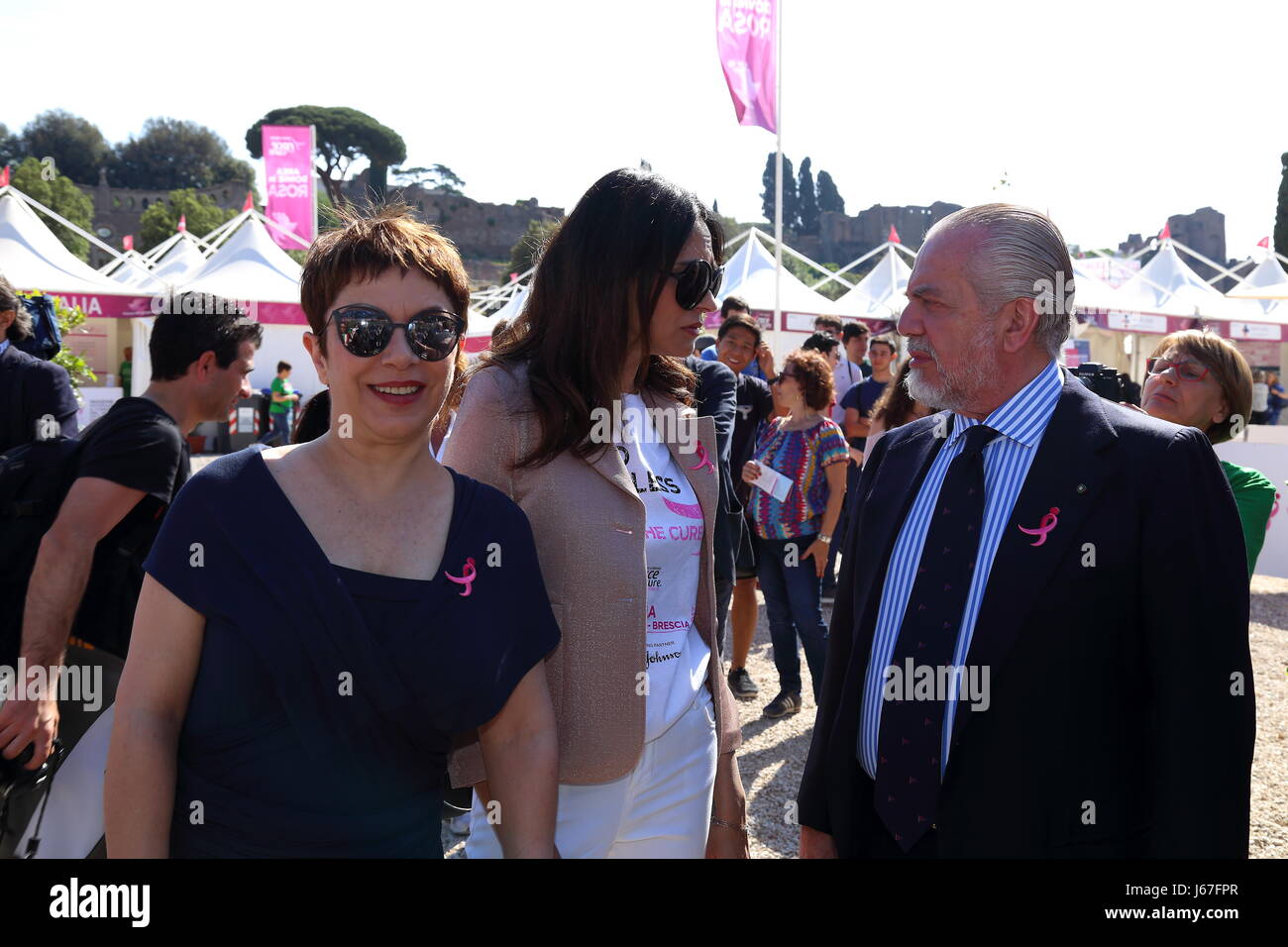 Roma, Italy. 19th May, 2017. Maria Grazia Cucinotta and Rosanna Banfi ...