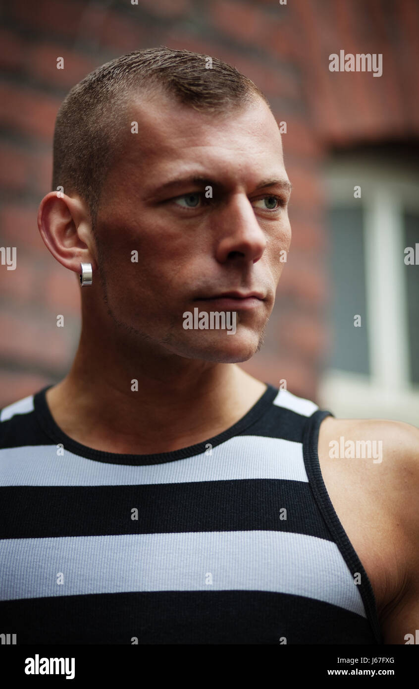 male masculine person serious man muscular sinewy guy male masculine ...