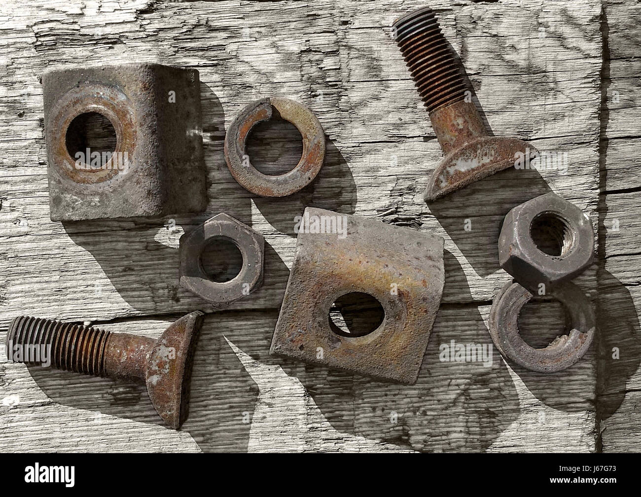 rust pivots bolt nut old railway locomotive train engine rolling stock ...
