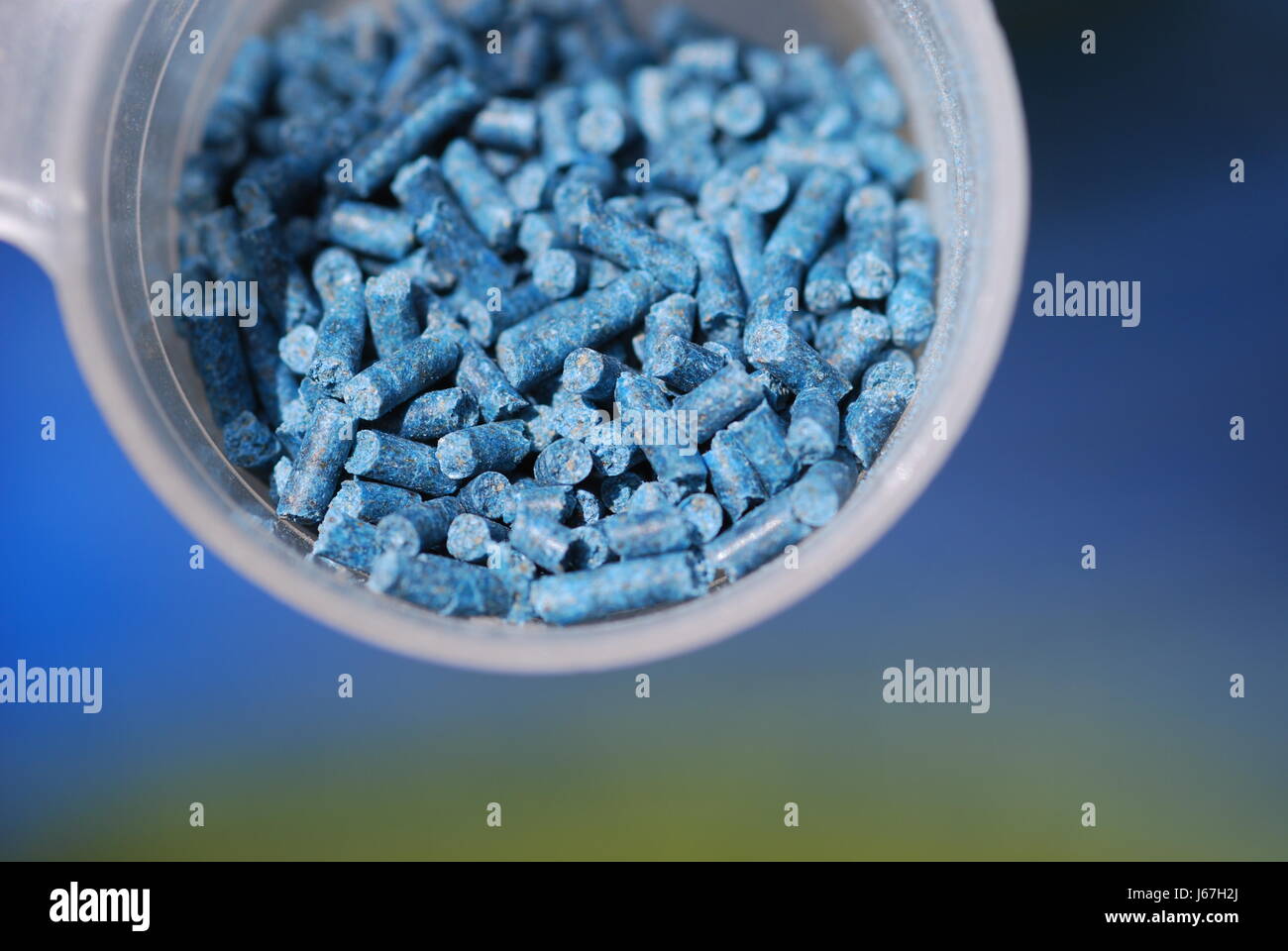 blue centre punch pellets blue garden grain biological cultivation ...