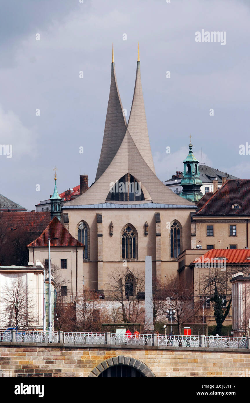 prague monastery skyline destination landmark spires tower beautiful ...