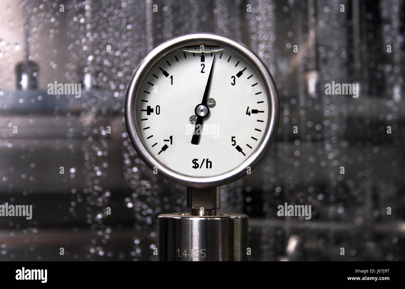dollar dollars hour technology meter dial gauge concepts pressure per ...