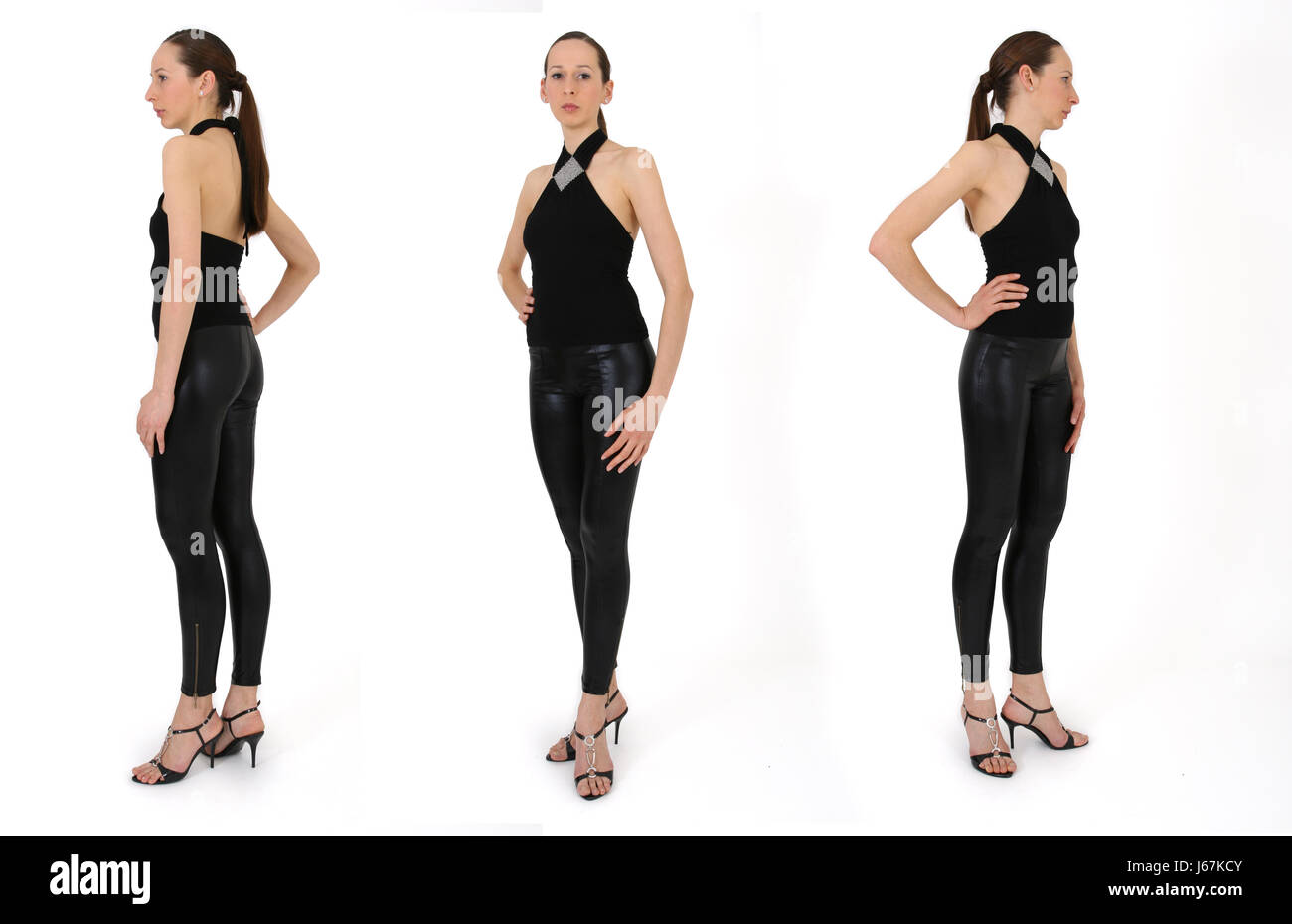 Three poses Cut Out Stock Images & Pictures - Alamy