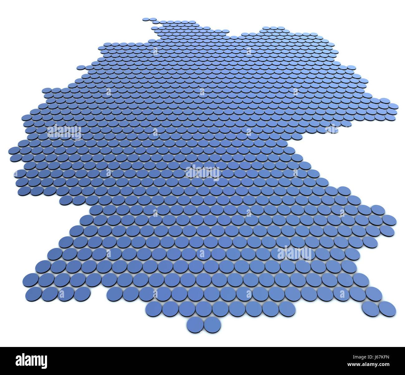 Germany map Cut Out Stock Images & Pictures - Alamy