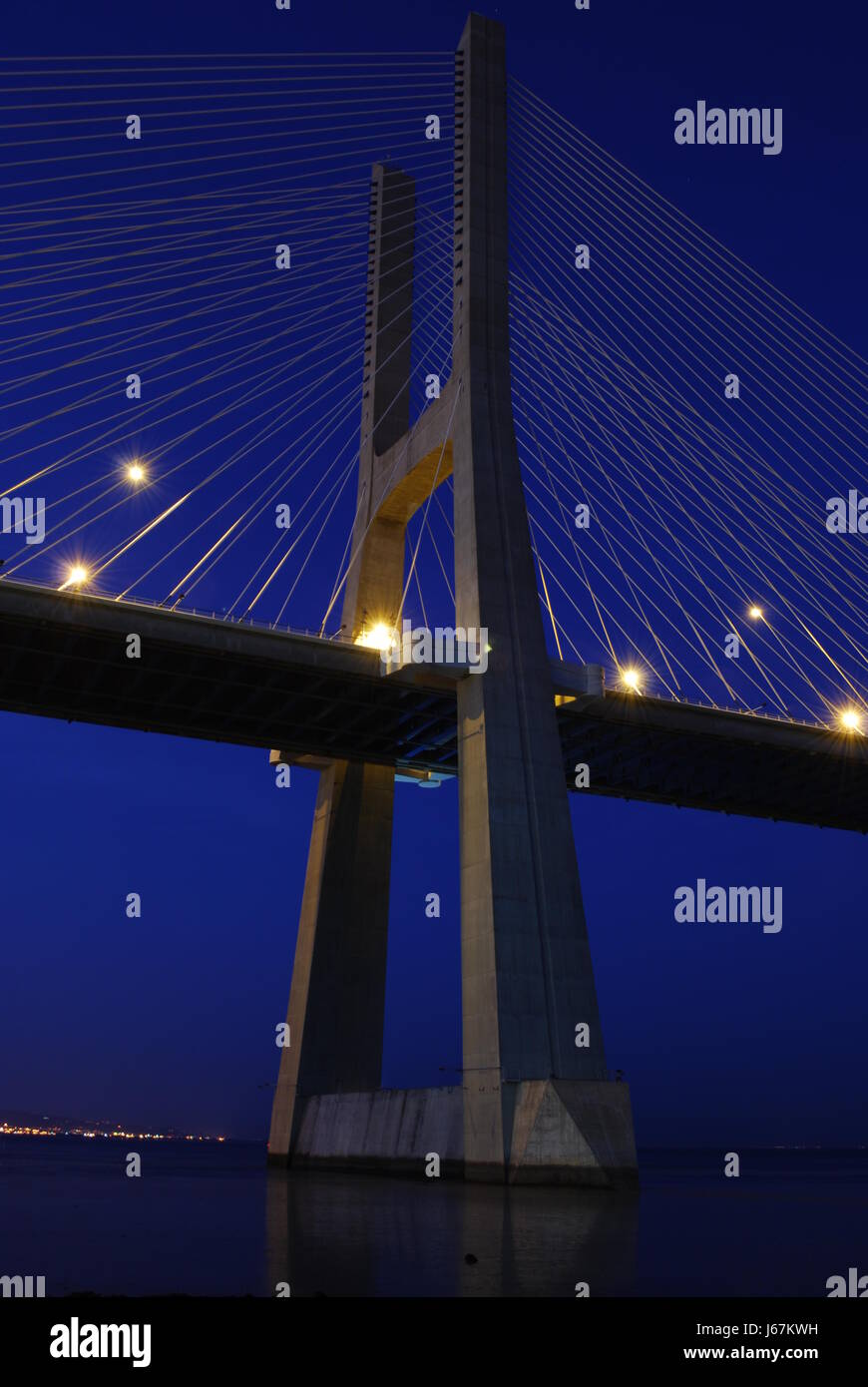 bridge night nighttime style of construction architecture architectural ...