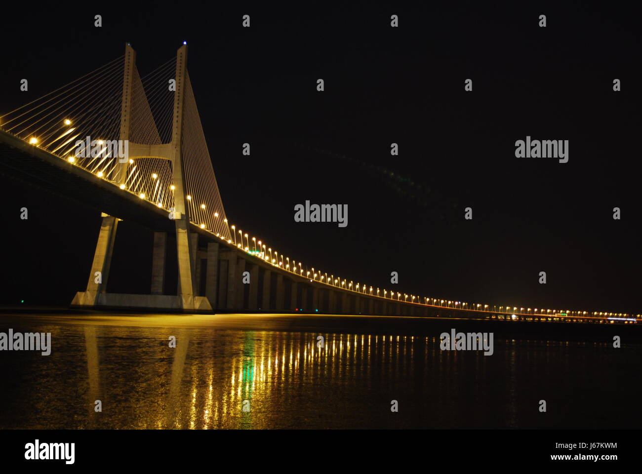 bridge night nighttime style of construction architecture architectural ...