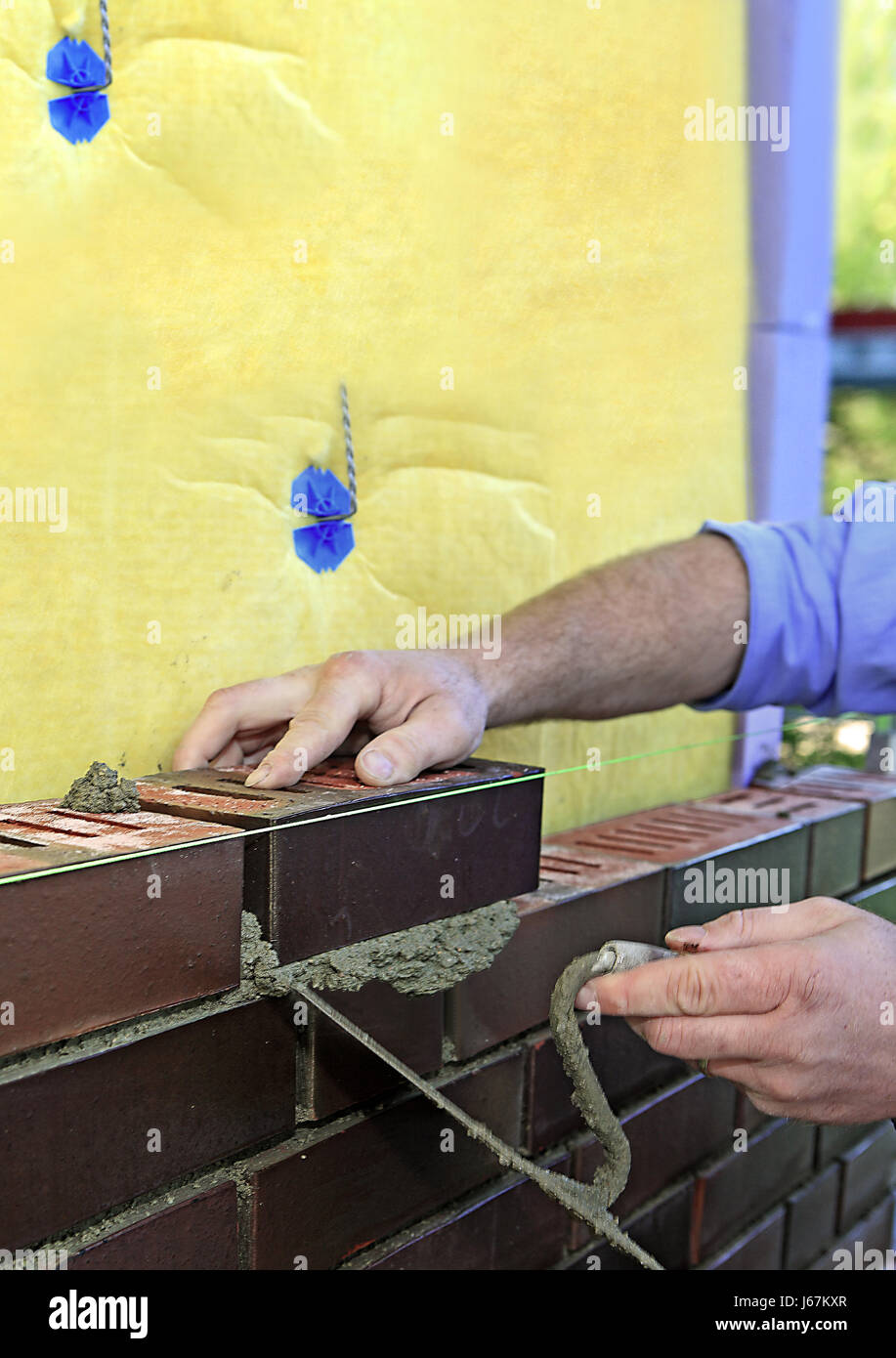 mason at work Stock Photo - Alamy