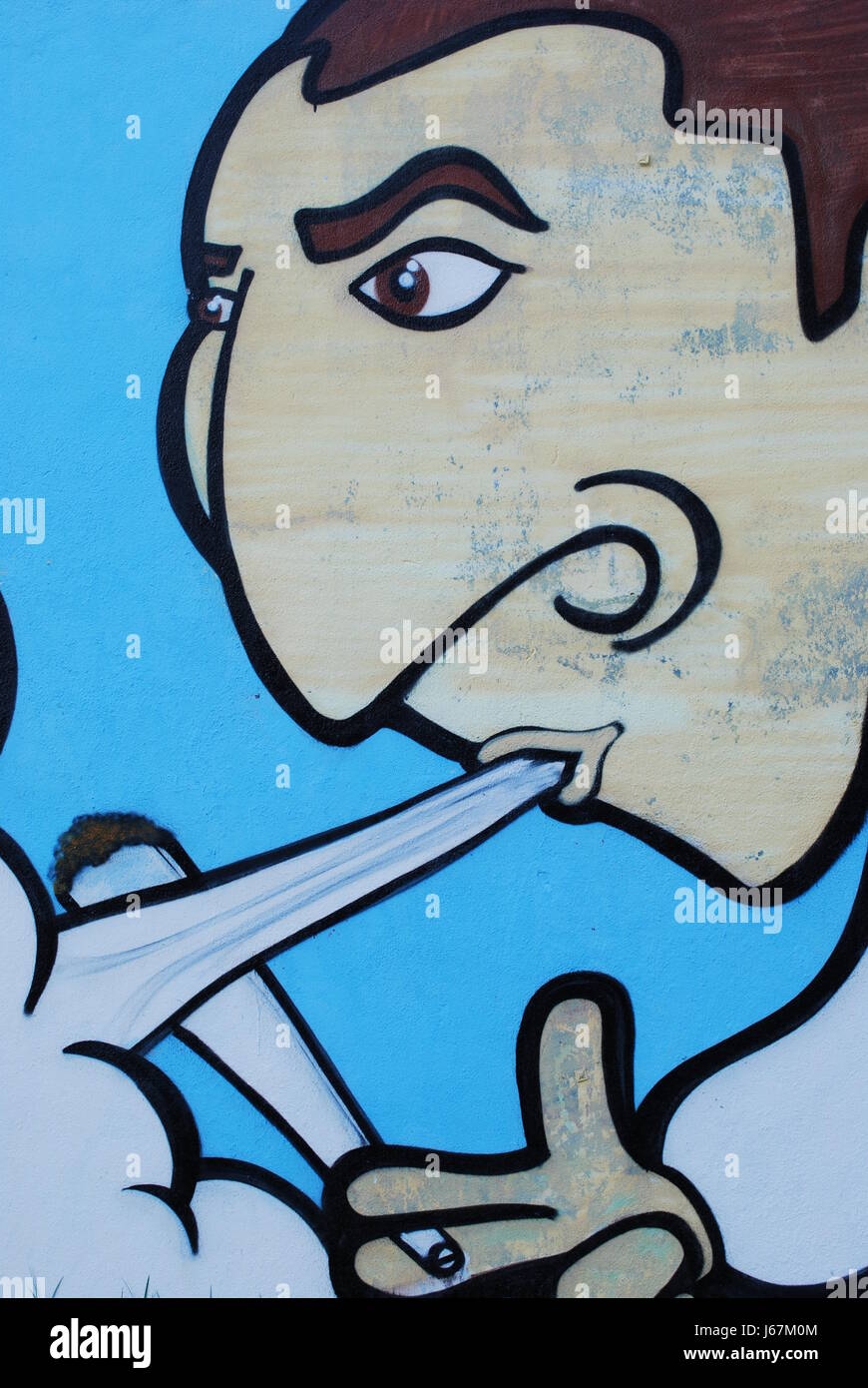 cigar daub graffiti grafitti spray smoker whiff smoke smoking backdrop ...