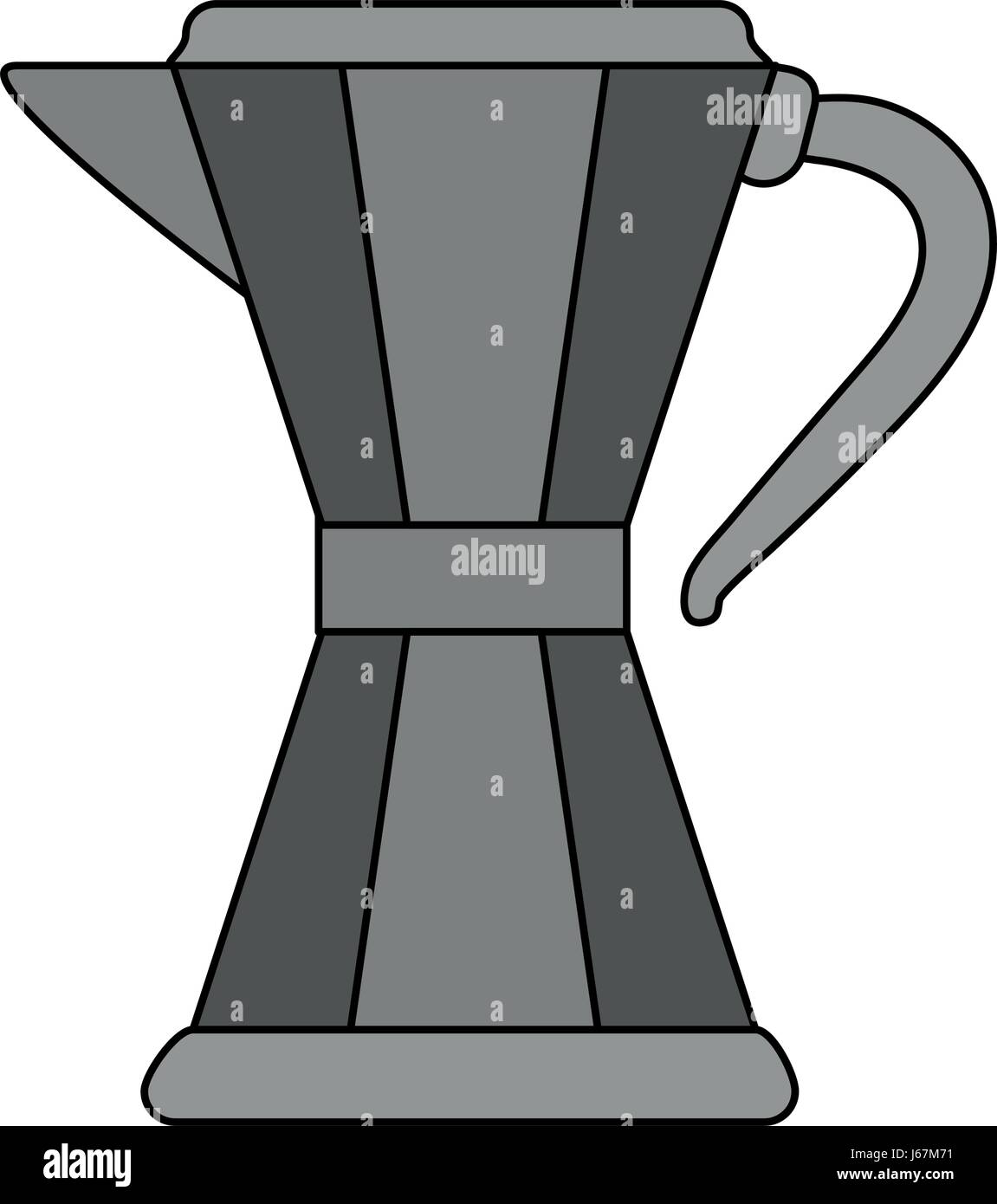 color image cartoon metallic tea pot for hot drinks Stock Vector Image ...