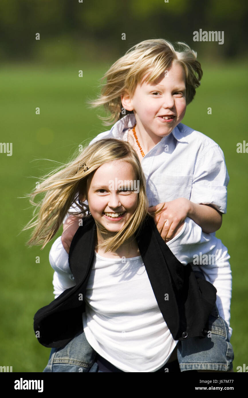 siblings at toben Stock Photo - Alamy