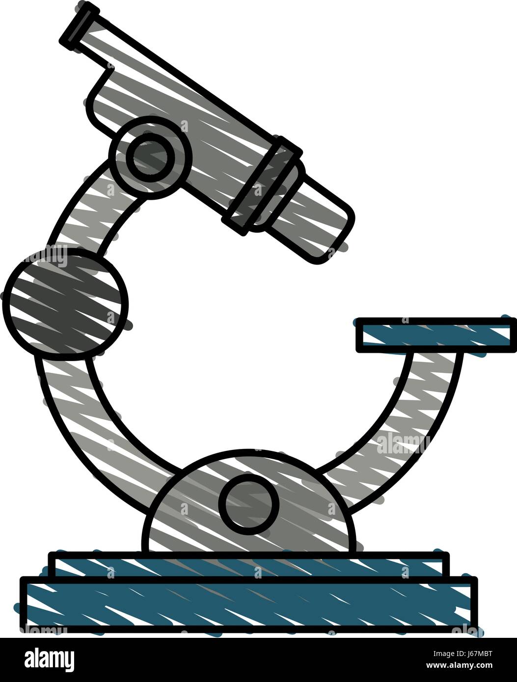 Cartoon Microscope Clipart Black