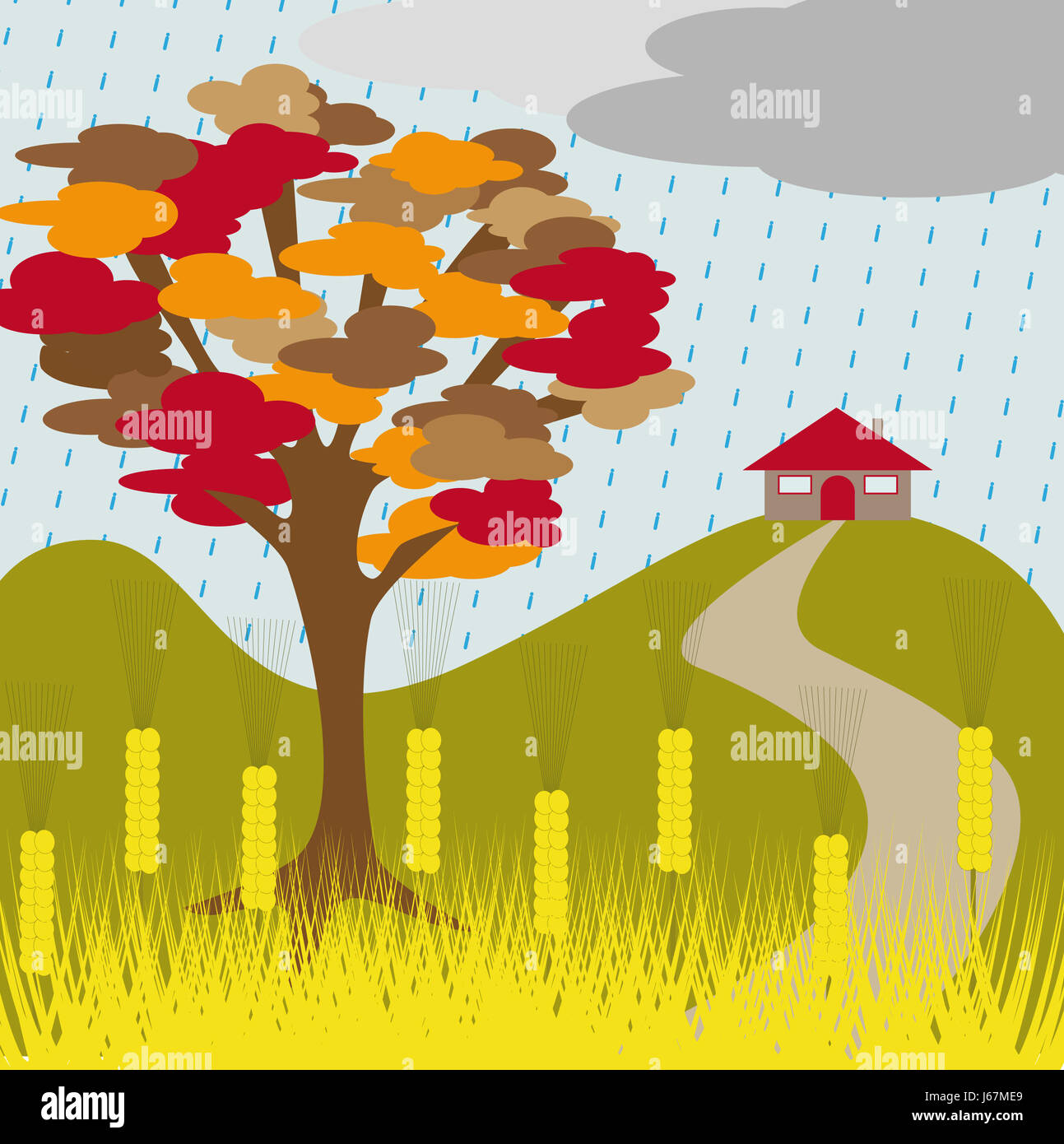 tree weather season landscape scenery countryside nature rural peasant ...