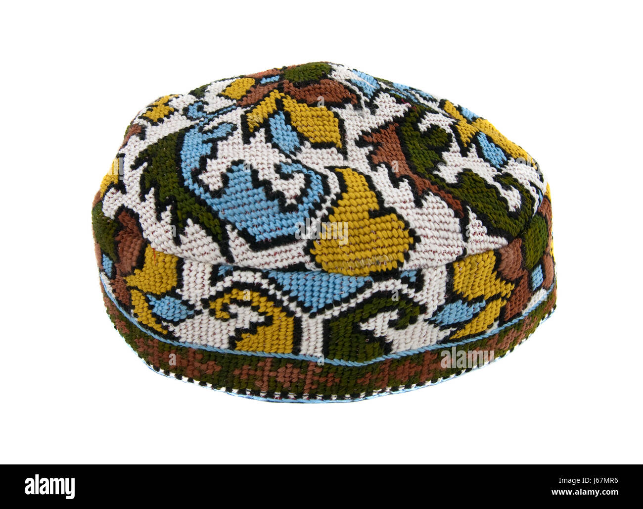 fashion traditional national asian pattern uzbekistan fashion hat ...