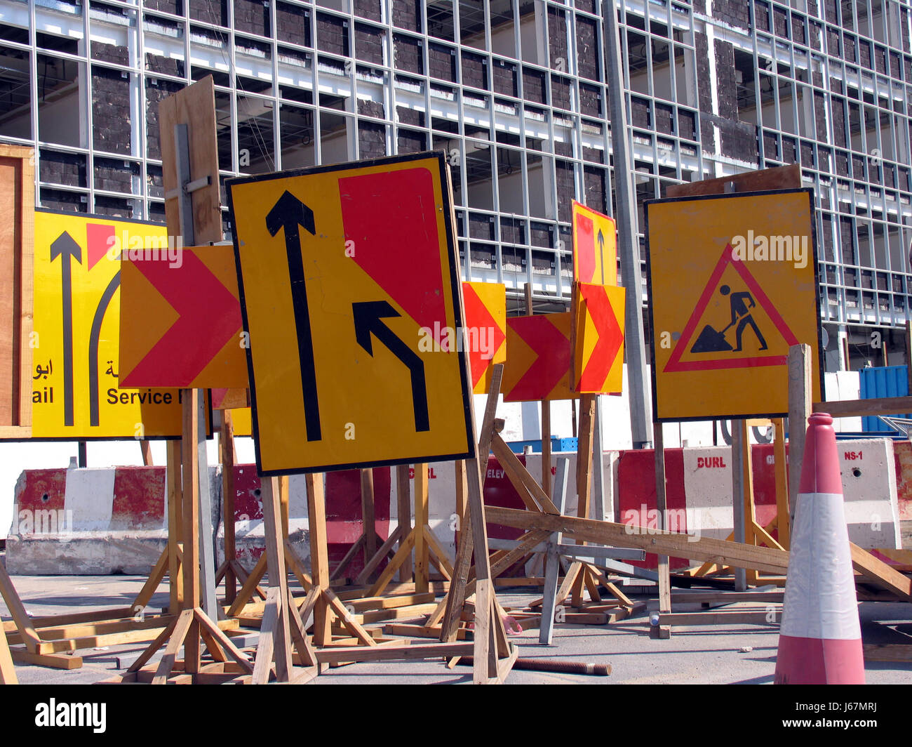 build new signposts traffic signs construction site house building ...