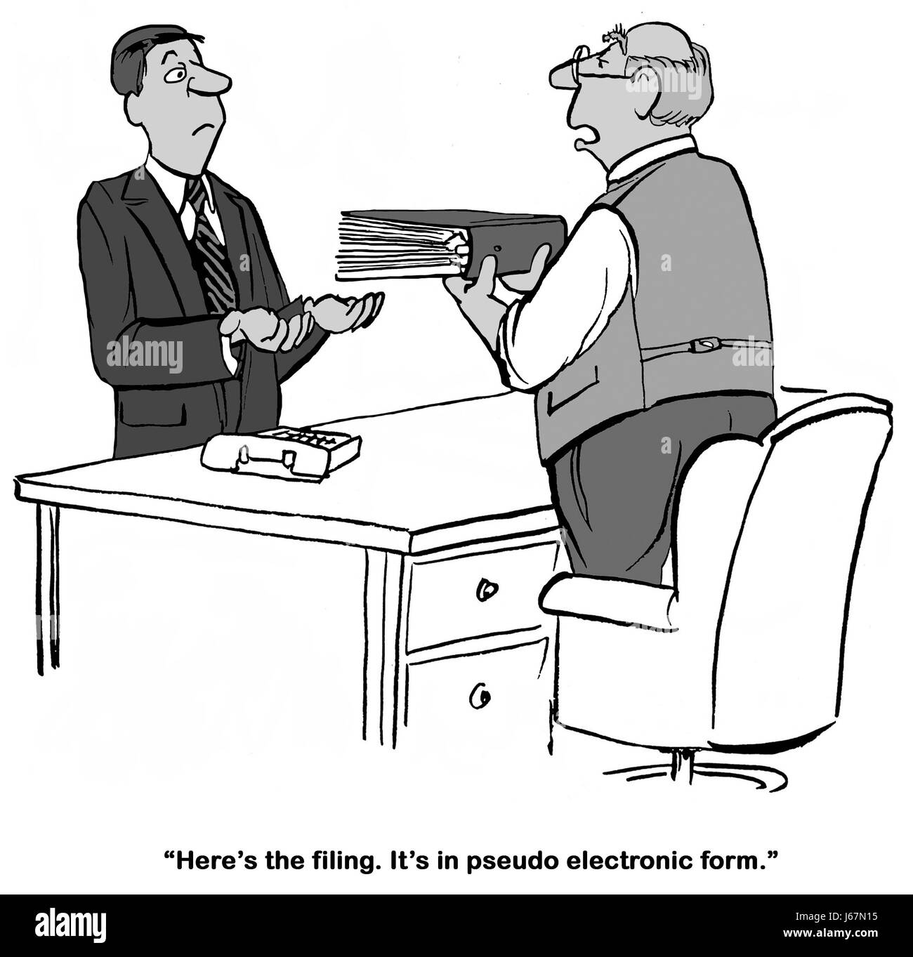 Legal technology cartoon hi-res stock photography and images - Alamy