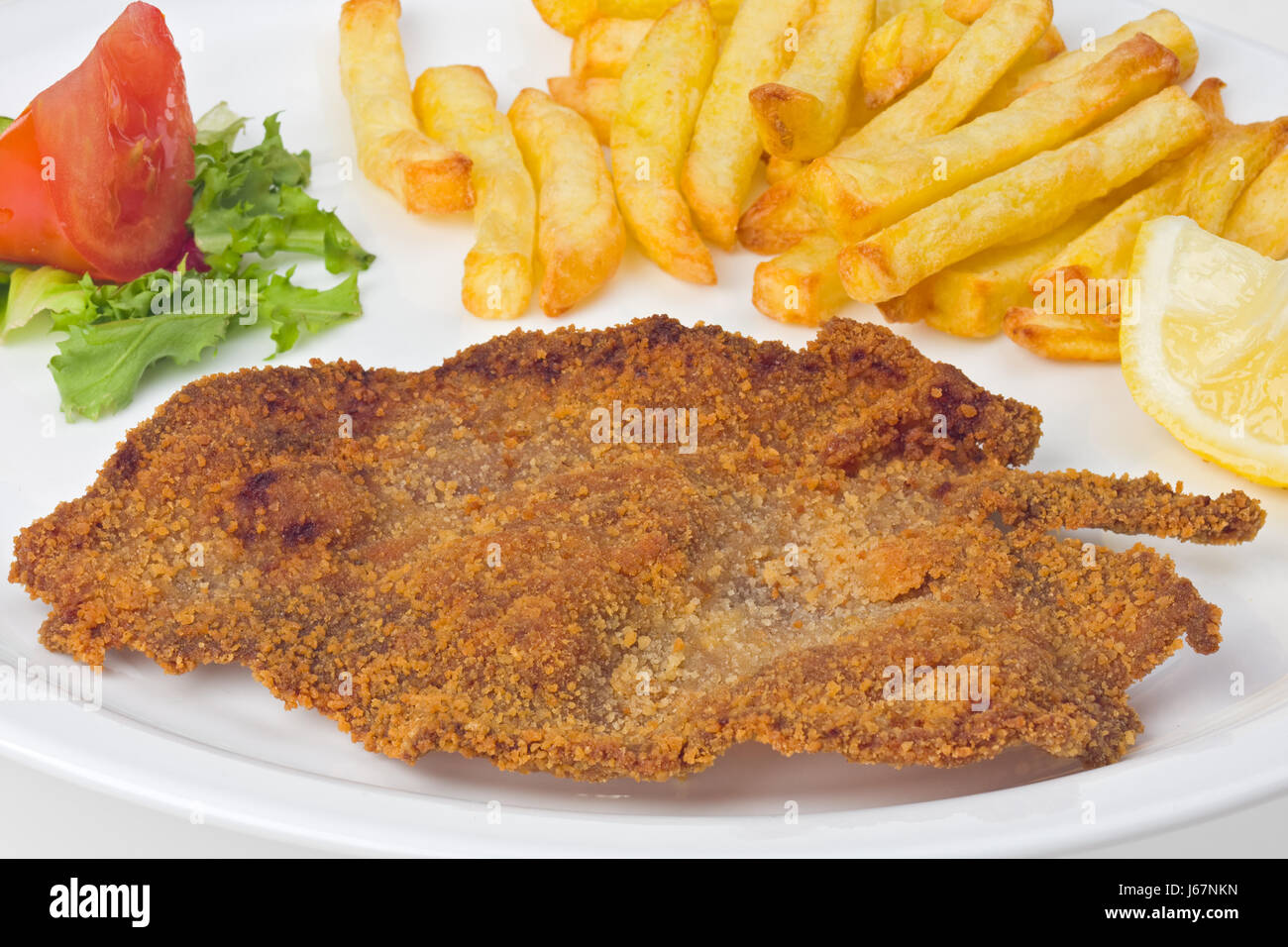 wiener schnitzel on a plate Stock Photo - Alamy