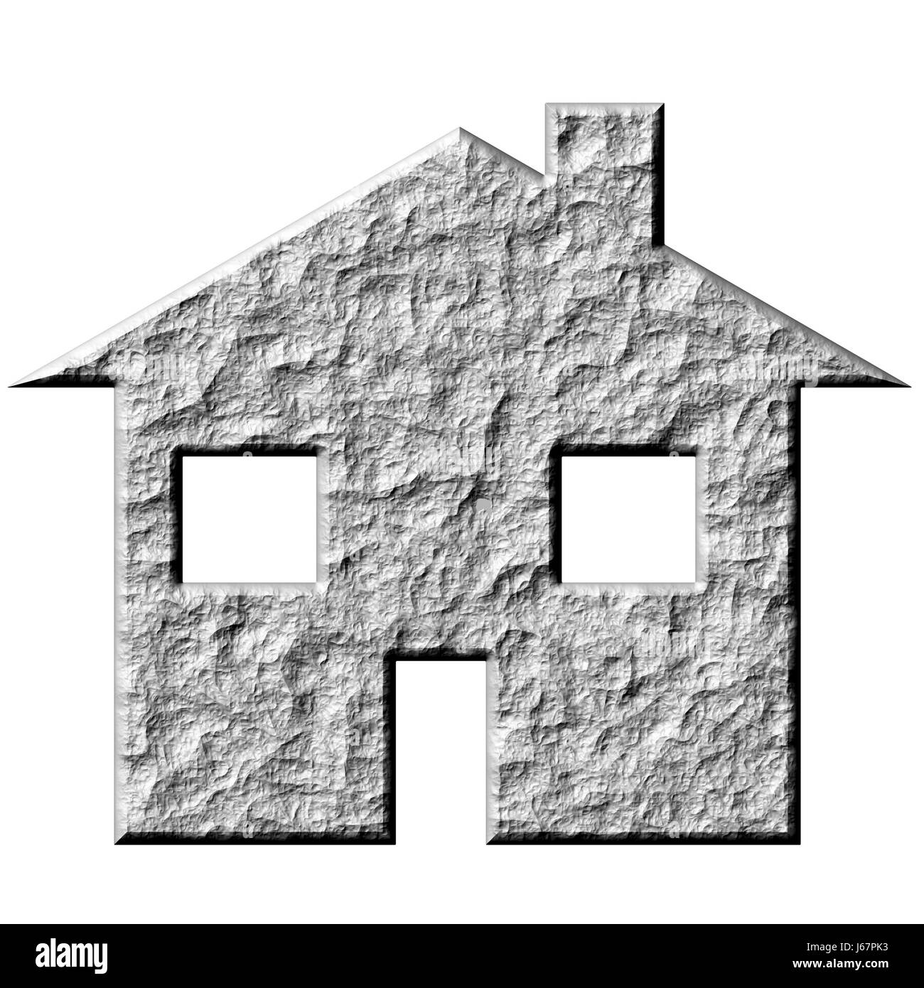 house building stone graphic residence icon estate conspicuous ...