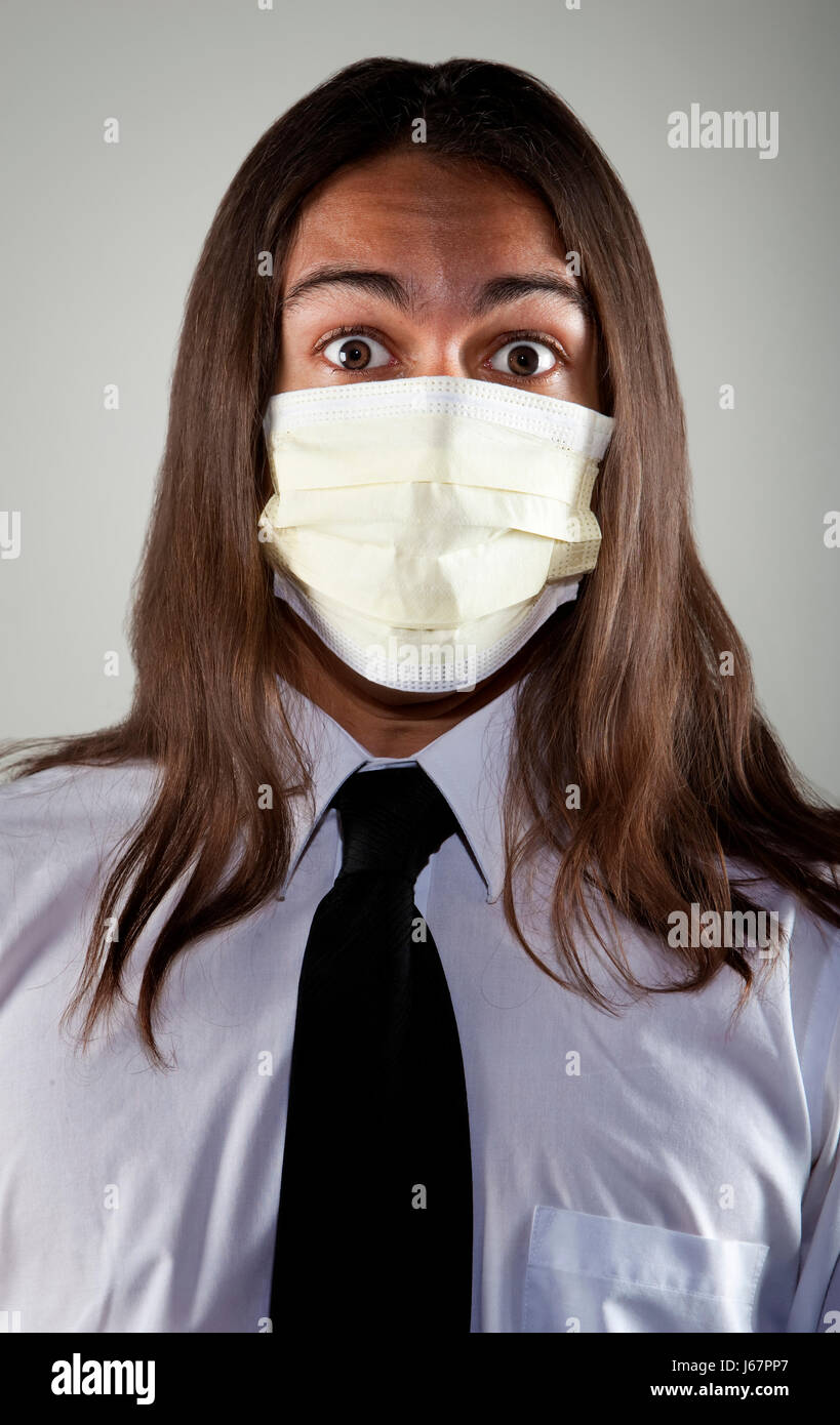 health mask germ flu epidemic sick ill man health medicinally medical ...