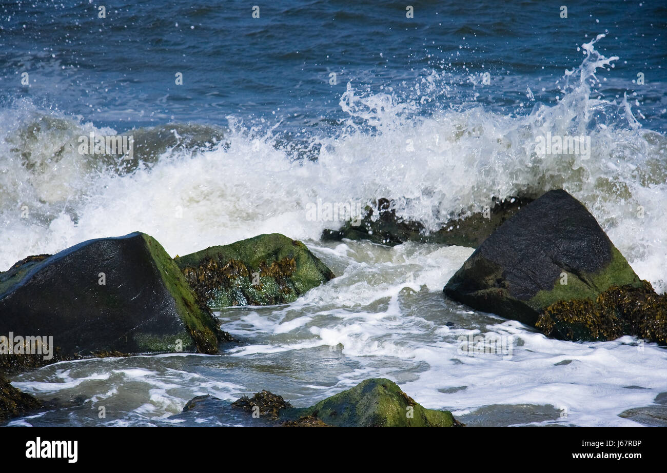 waves coast breakers salt water sea ocean water breaking fracture ...