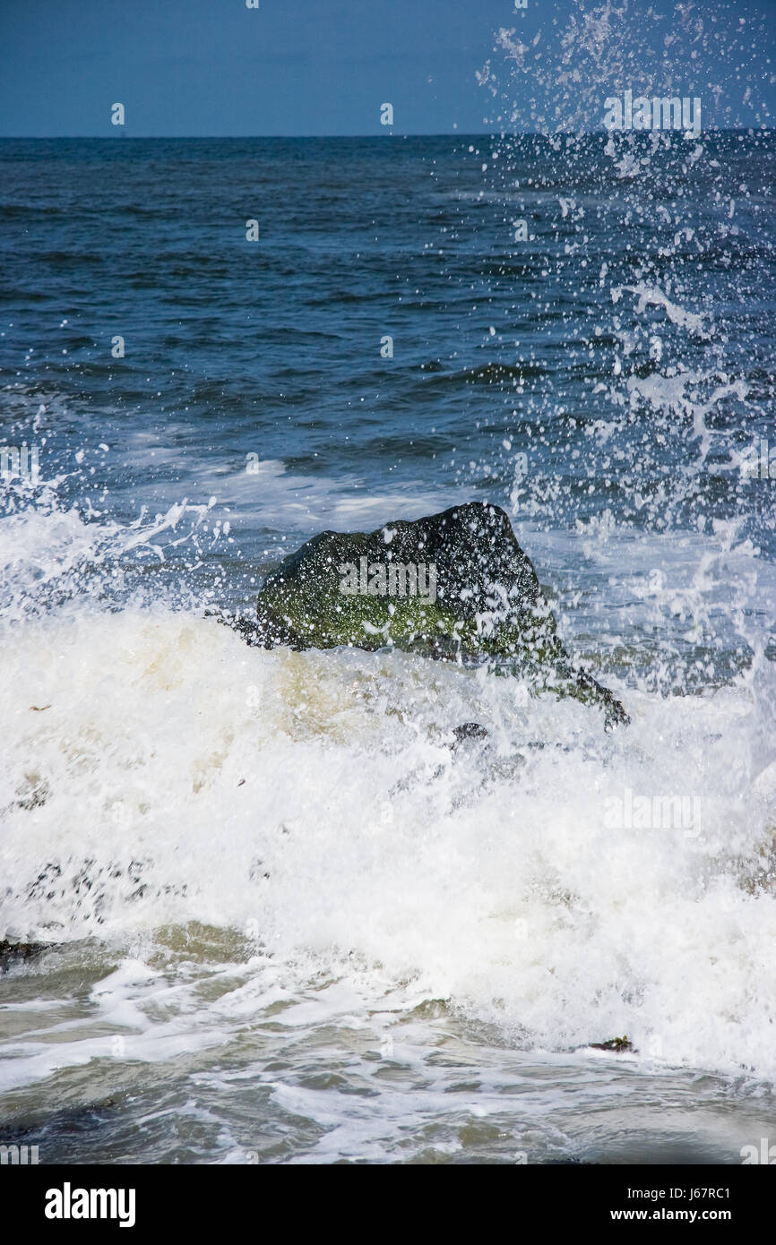 waves coast breakers salt water sea ocean water breaking fracture ...