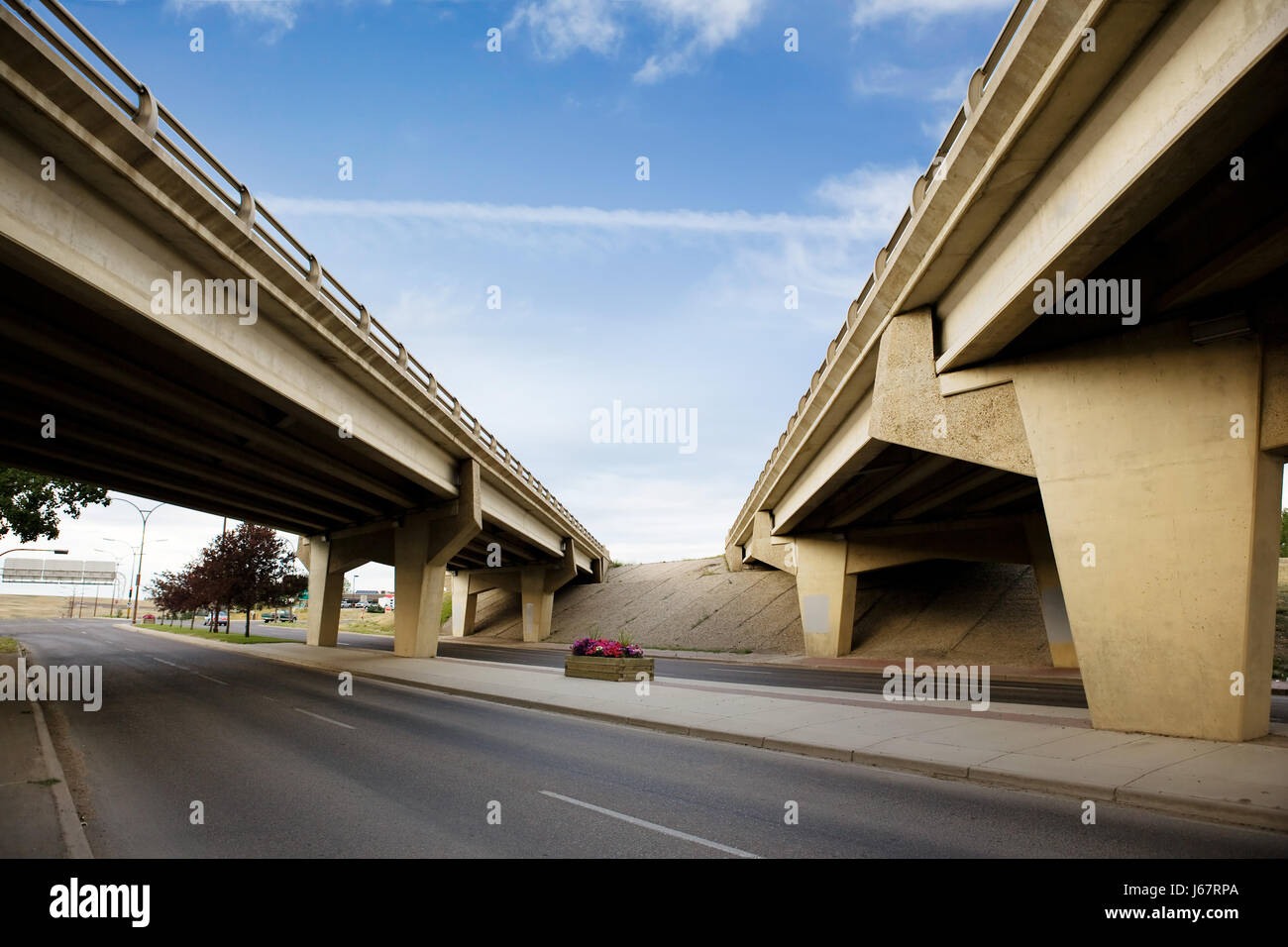city town modern modernity engineering traffic transportation bridge ...