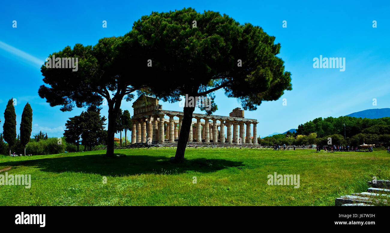 temple ruin athena italy ruins roman naples cilento paestum salerno ...