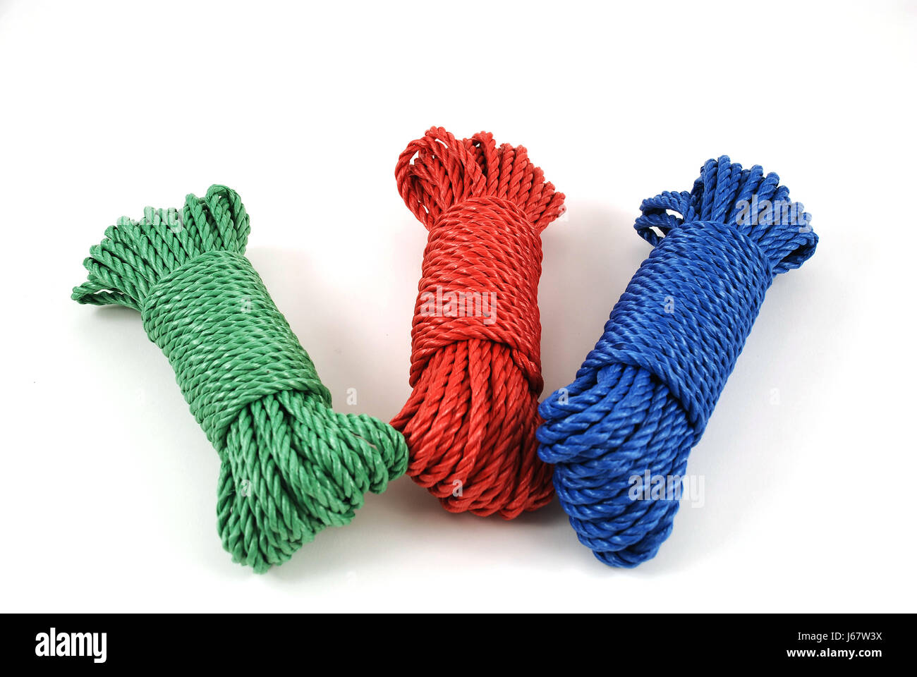 blue green coil rope red knot blue green cord loop threads coil cotton ...