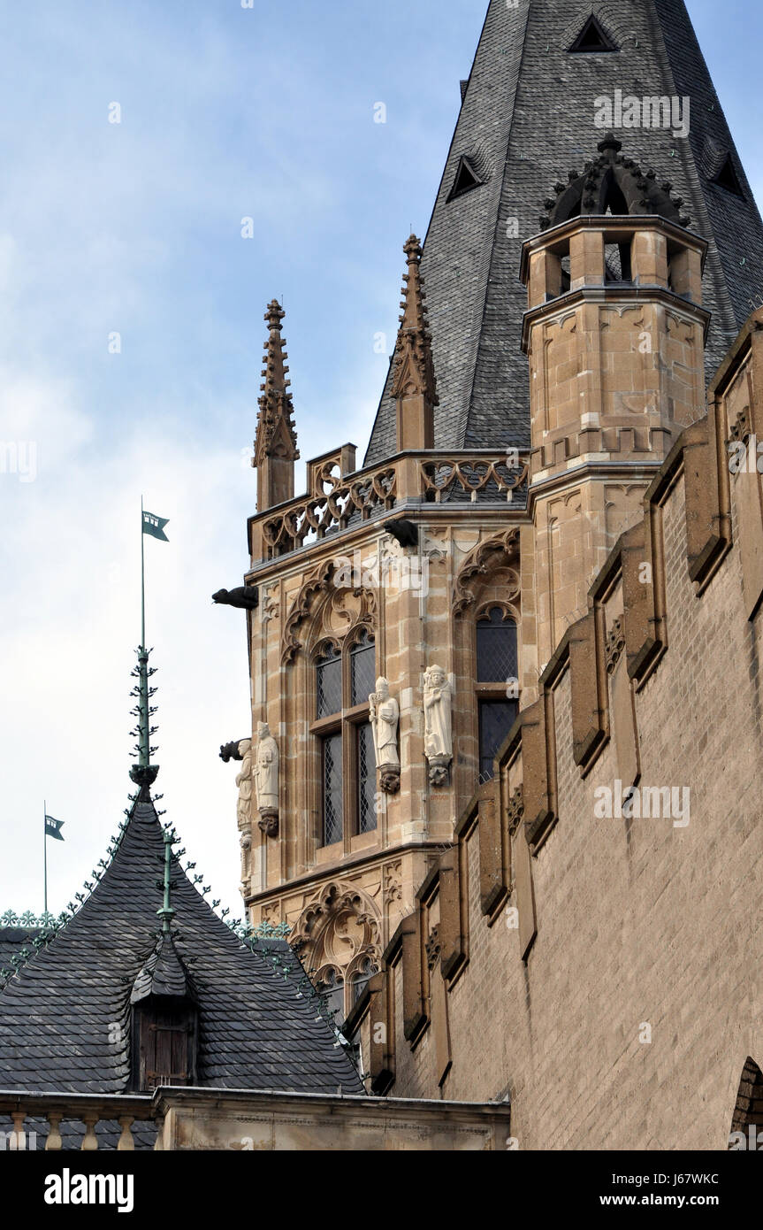 cologne historic town hall detail Stock Photo - Alamy