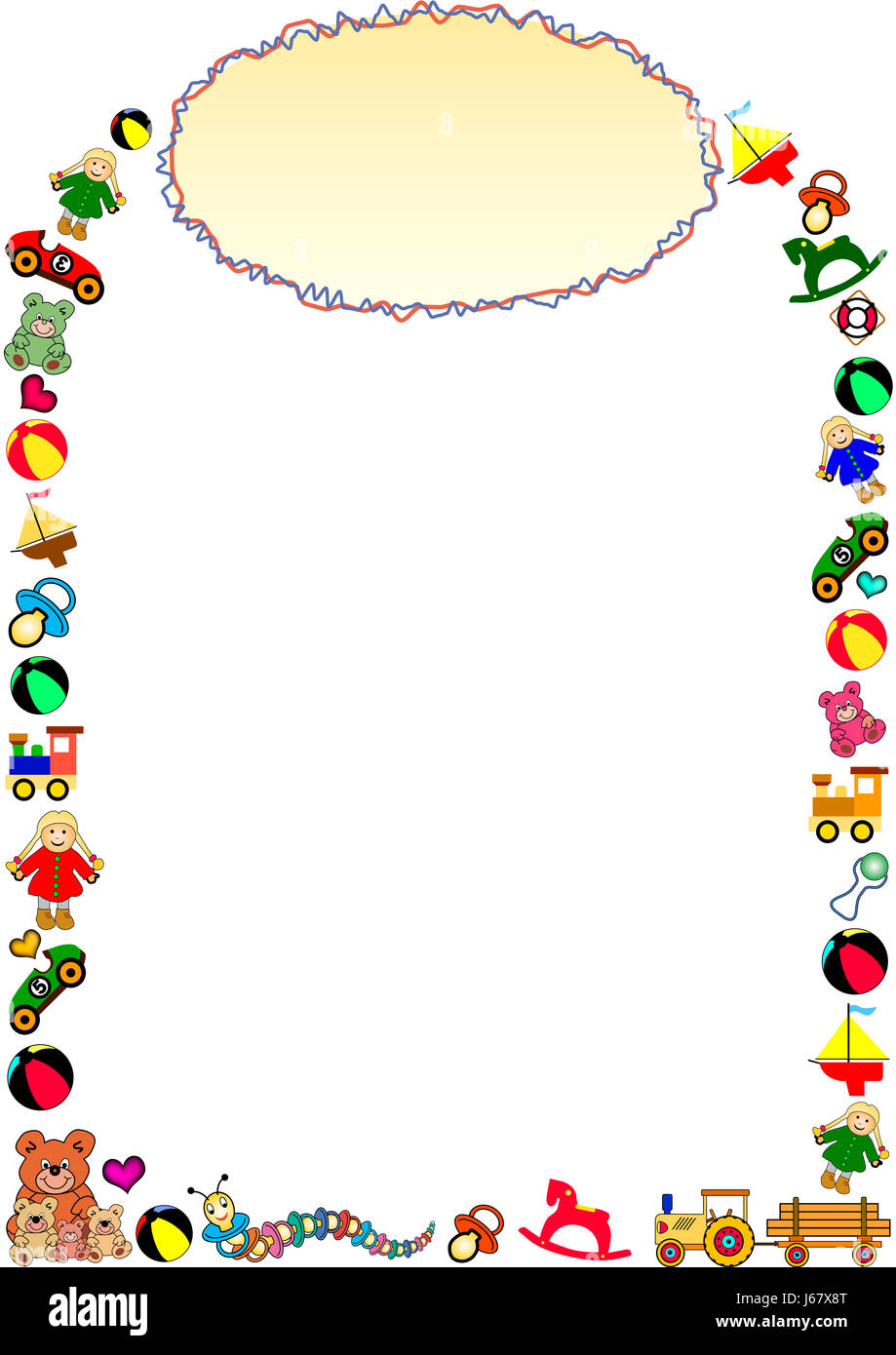 Oval border frame hi-res stock photography and images - Alamy