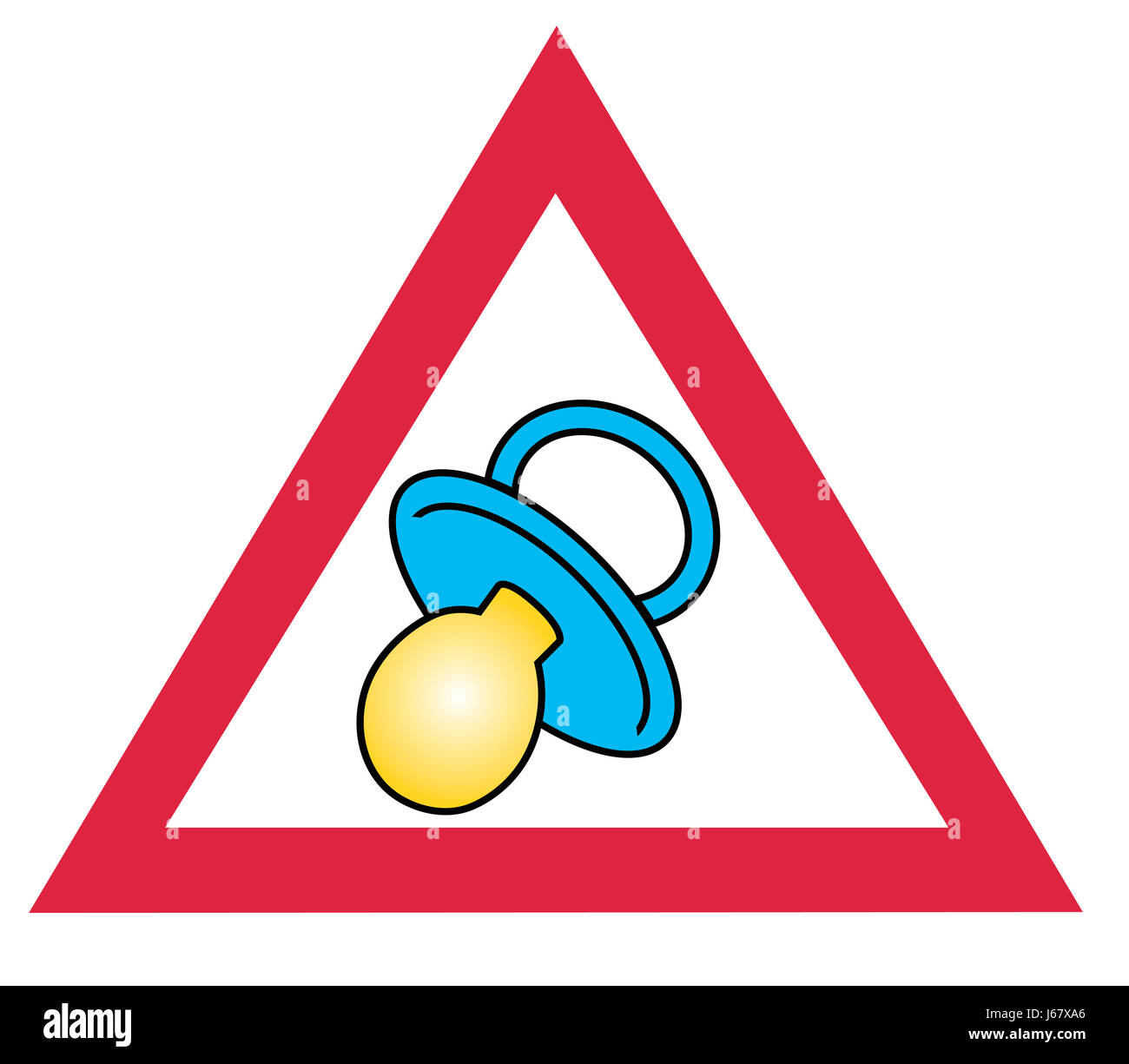 stop sign with baby pacifier Stock Photo - Alamy