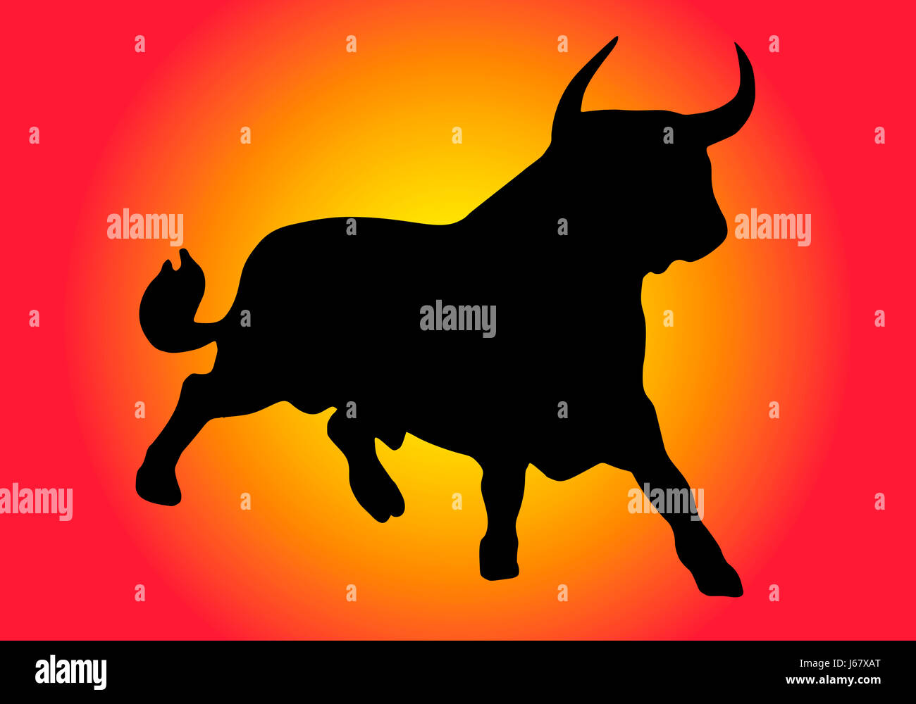 Black bull running hi-res stock photography and images - Alamy