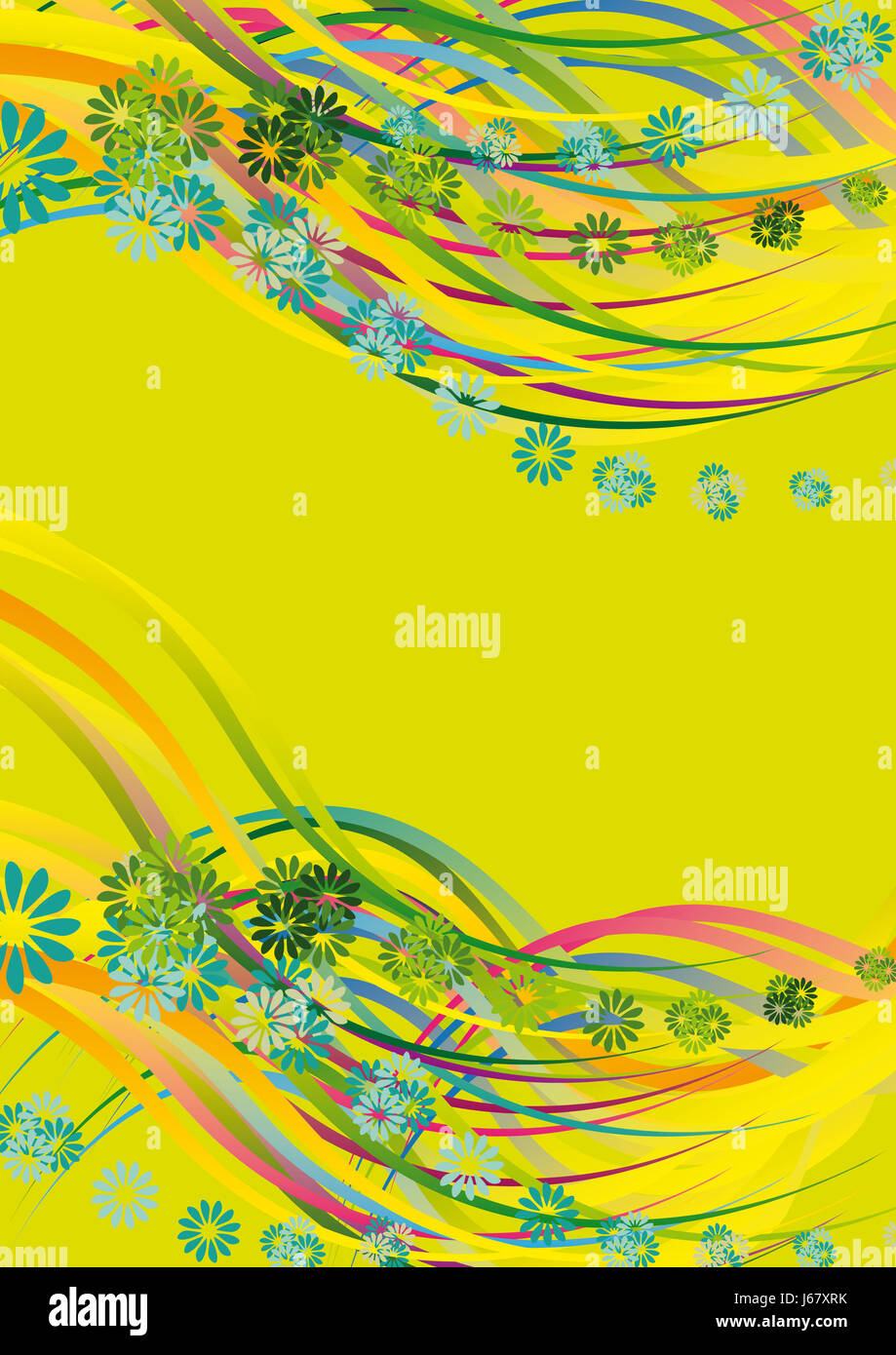 flower plant wave decoration wavy creative backdrop background floral ...