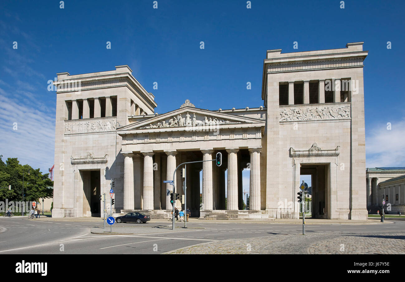 the munich propylaea Stock Photo - Alamy