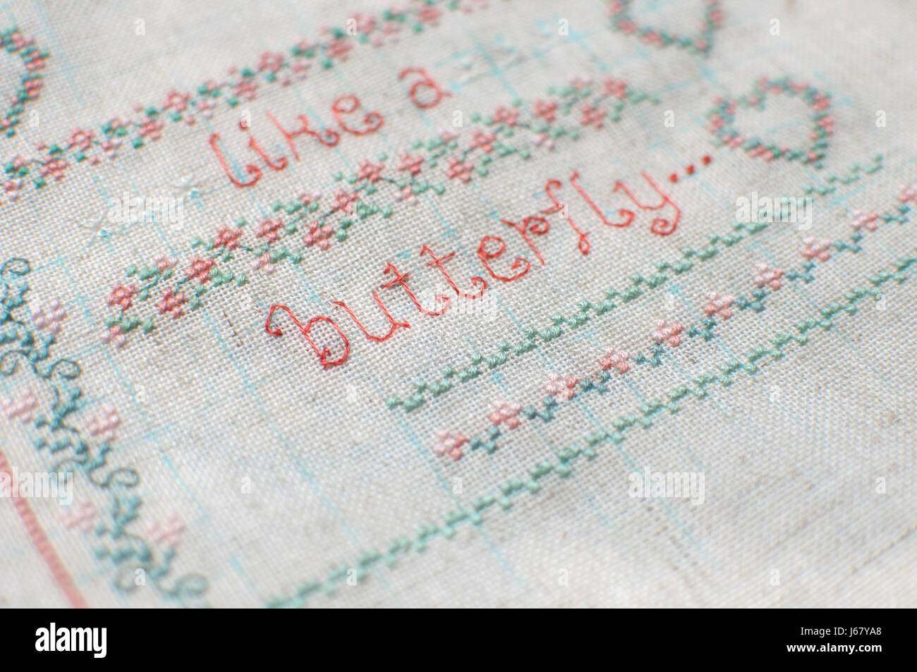 Sampler embroidery hi-res stock photography and images - Alamy